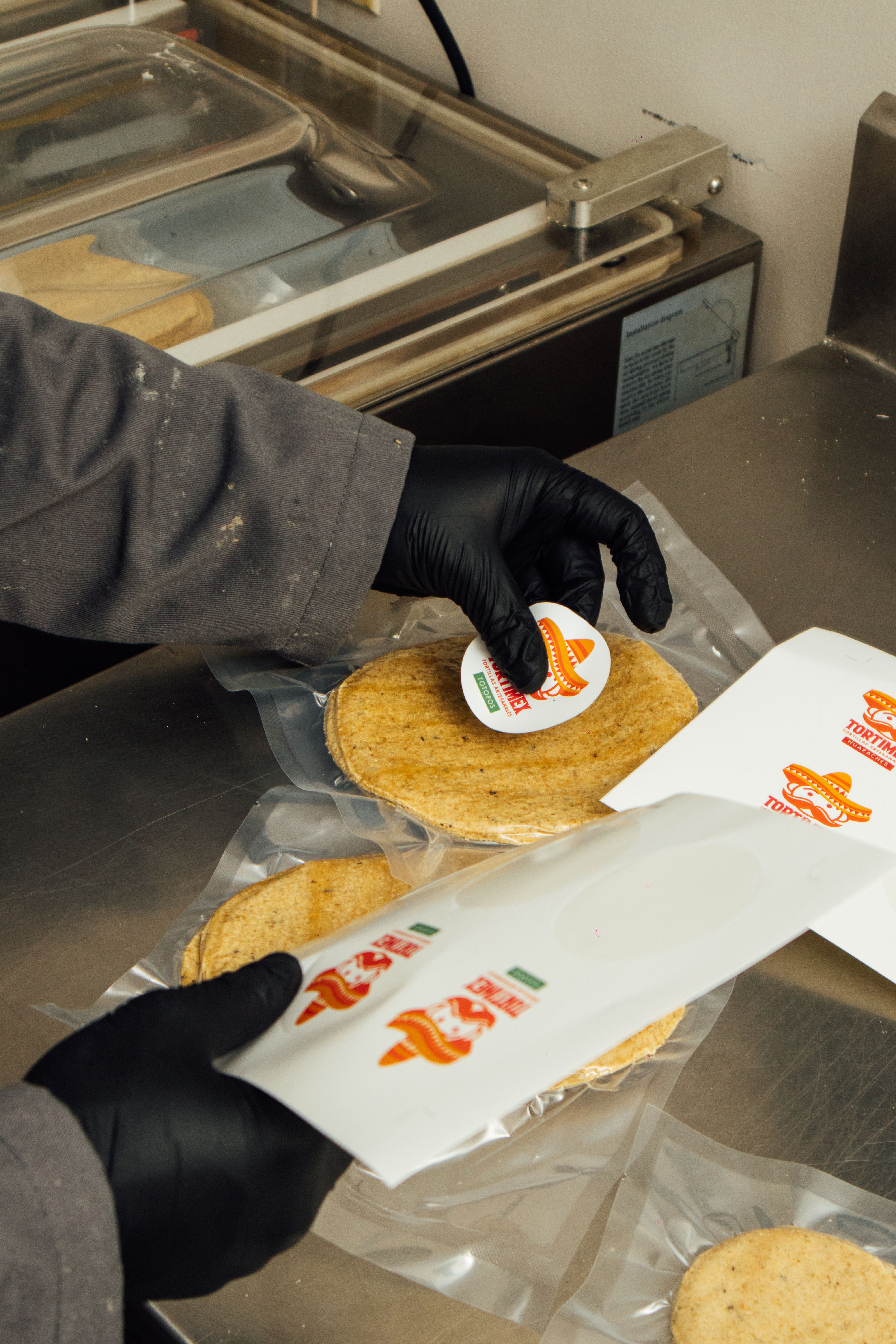 Packaged Corn Tortillas in Food Processing Facility · Free Stock Photo