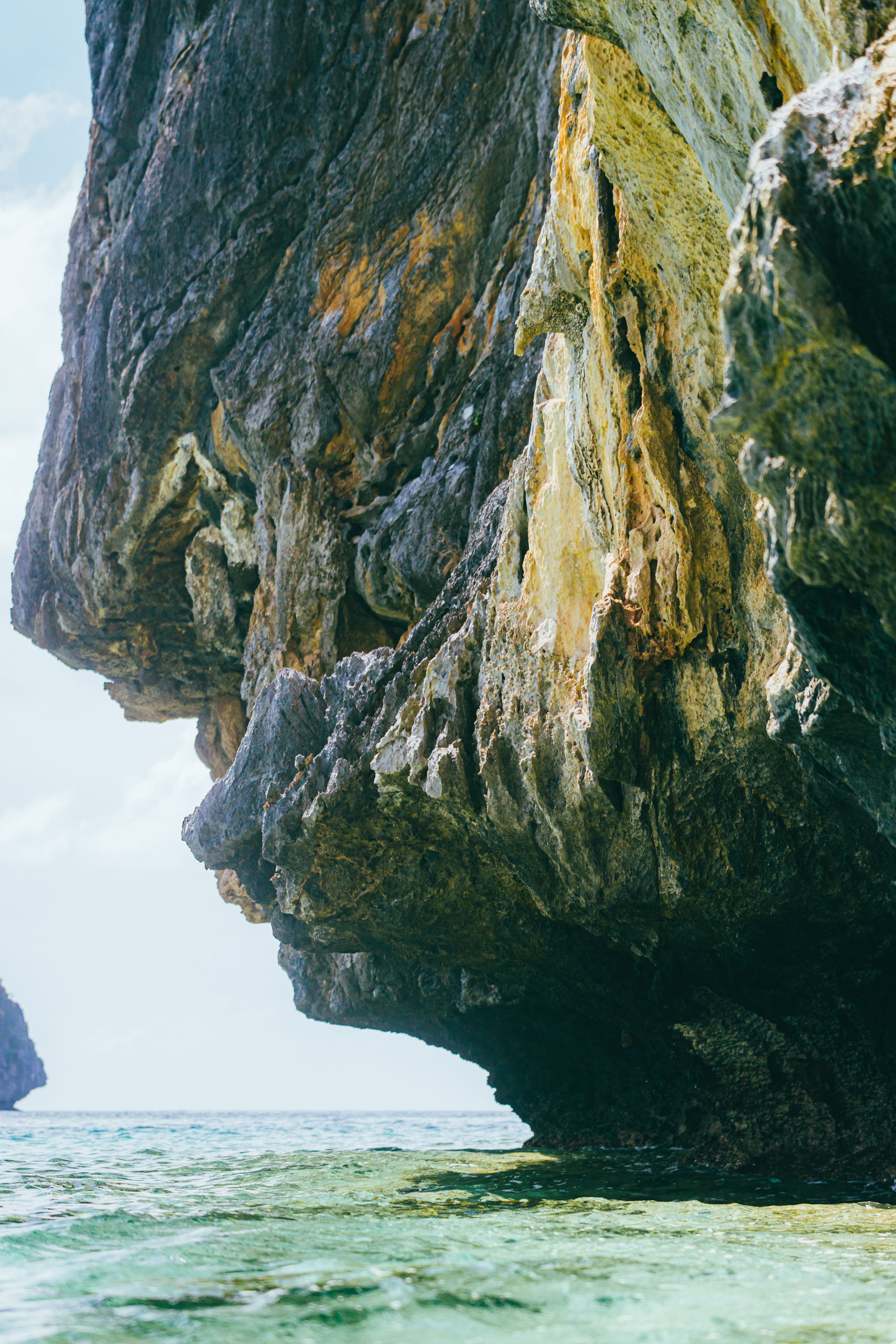 Majestic Coastal Cliff Formation by the Sea · Free Stock Photo