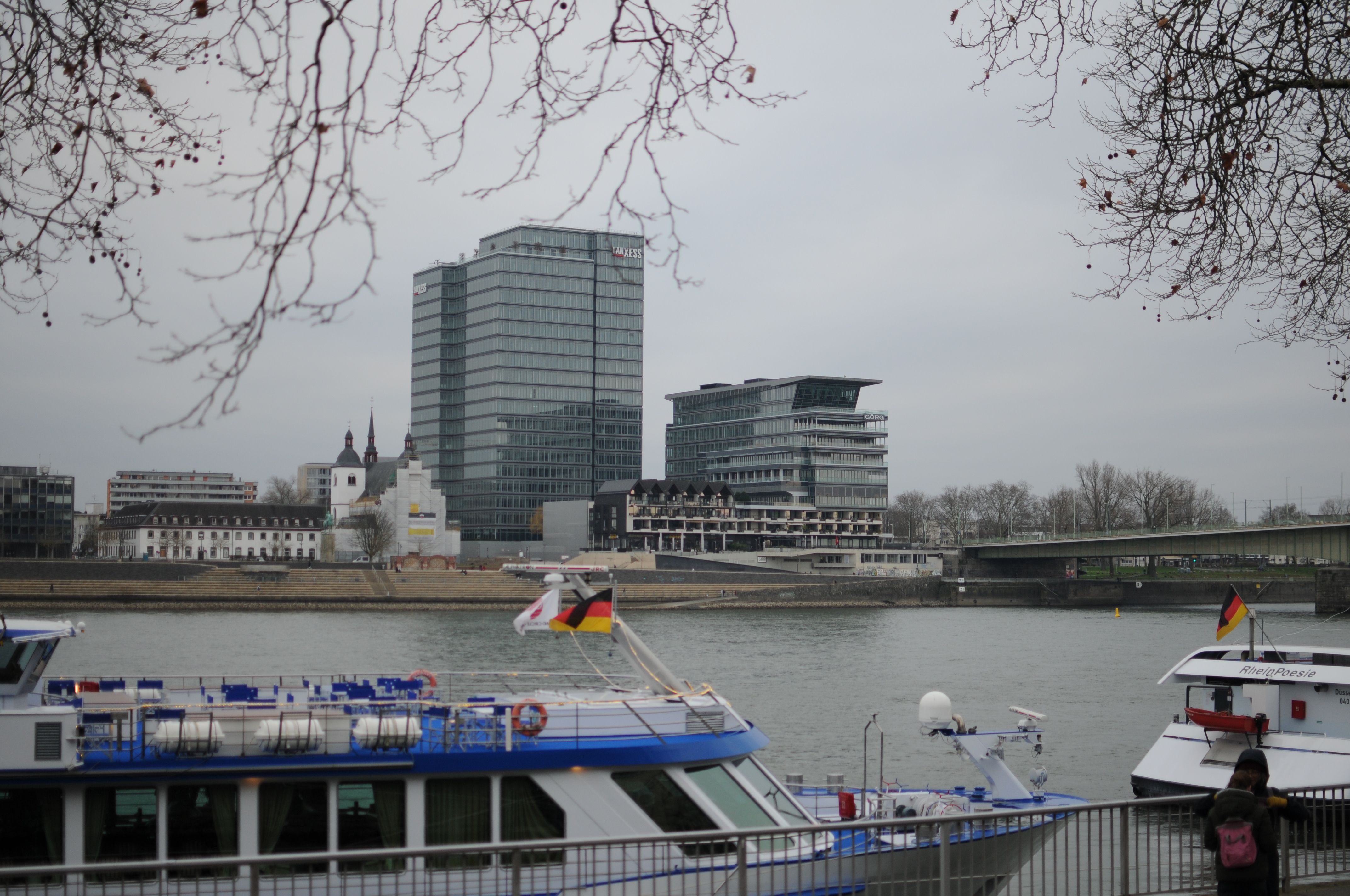 Scenic View of Cologne Riverside with Modern Architecture · Free Stock ...