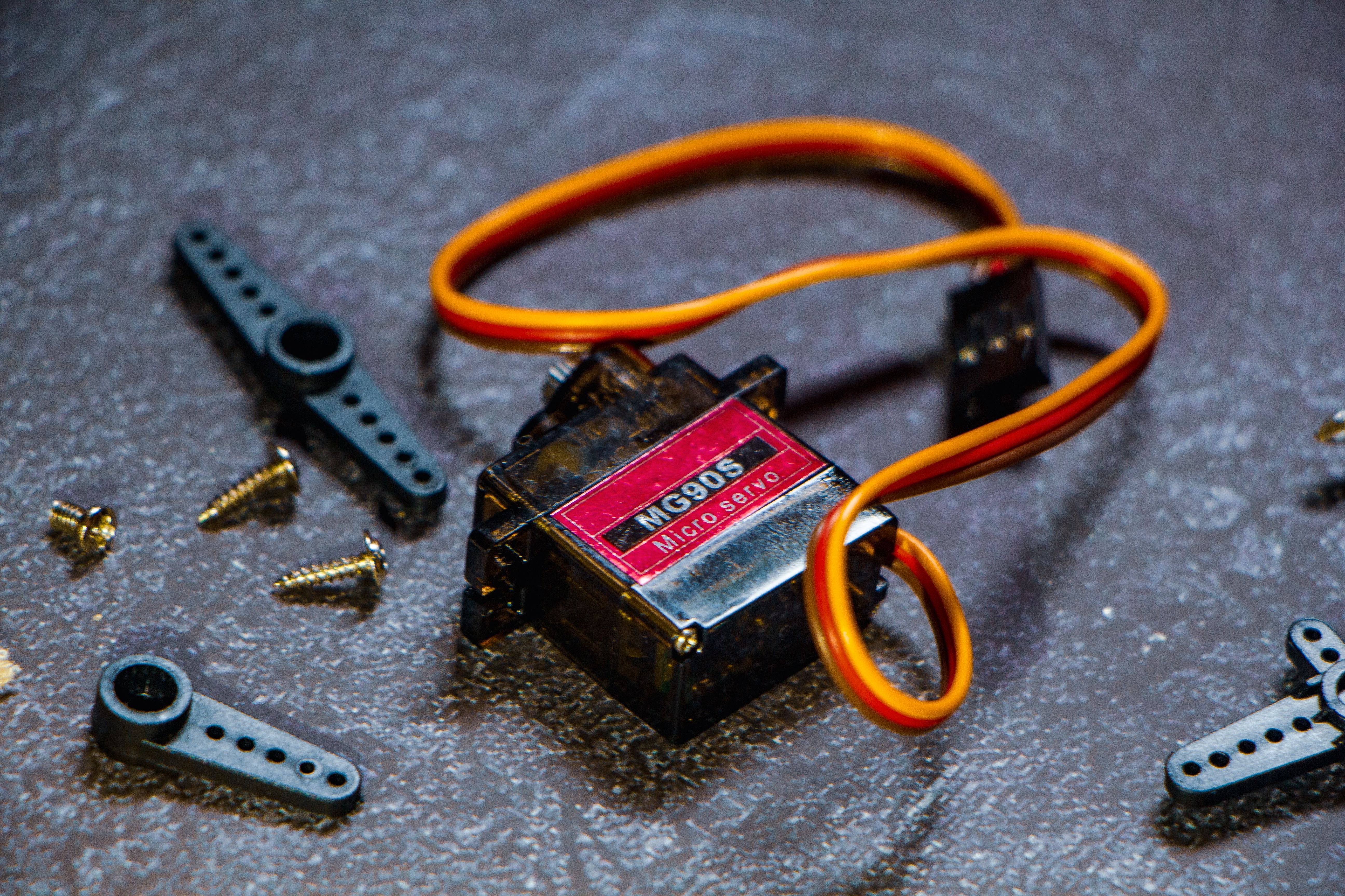 MG996R Servo Motor with Accessories for Robotics · Free Stock Photo