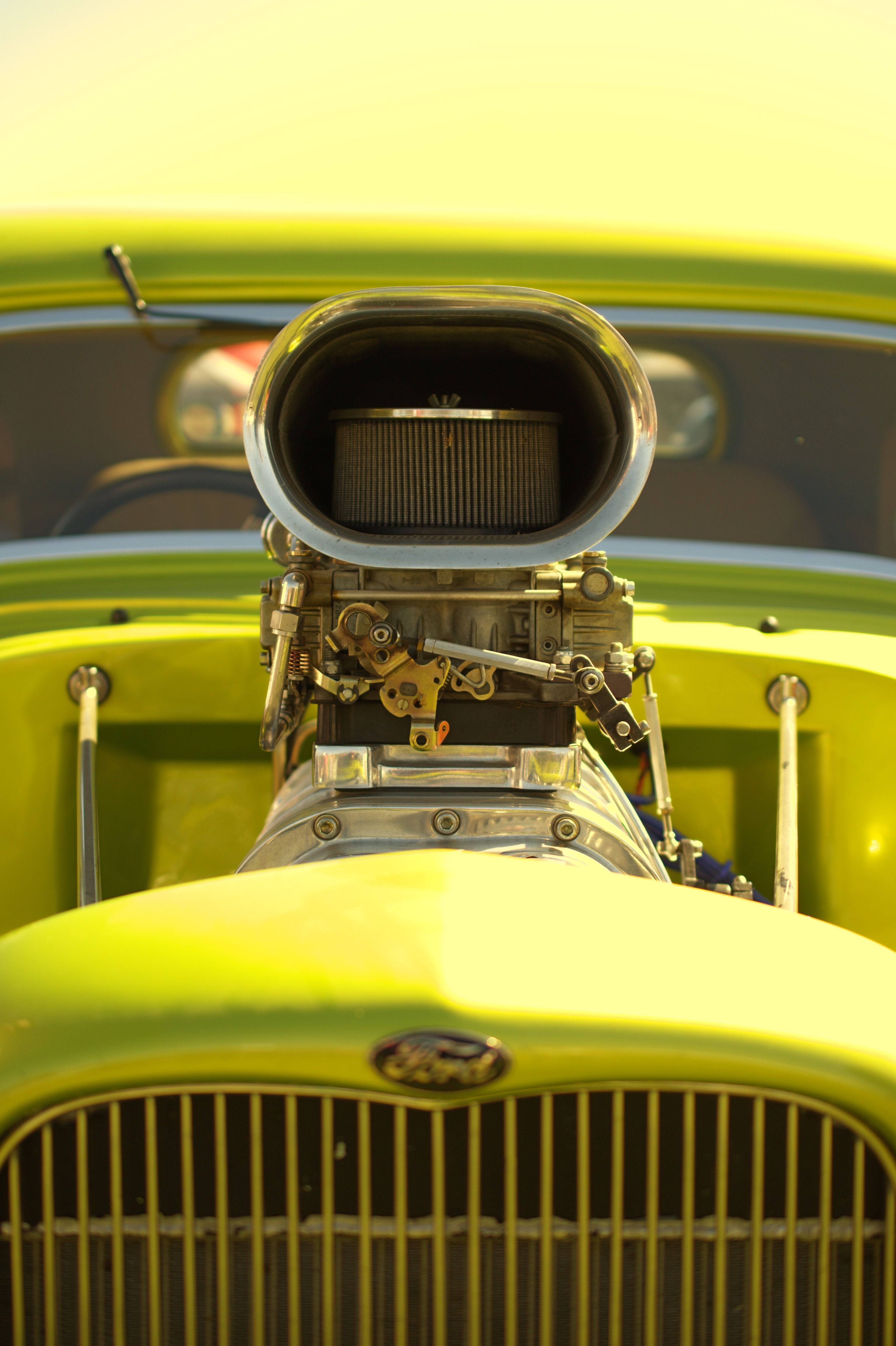 Close-up of Vintage Car Supercharger Engine · Free Stock Photo