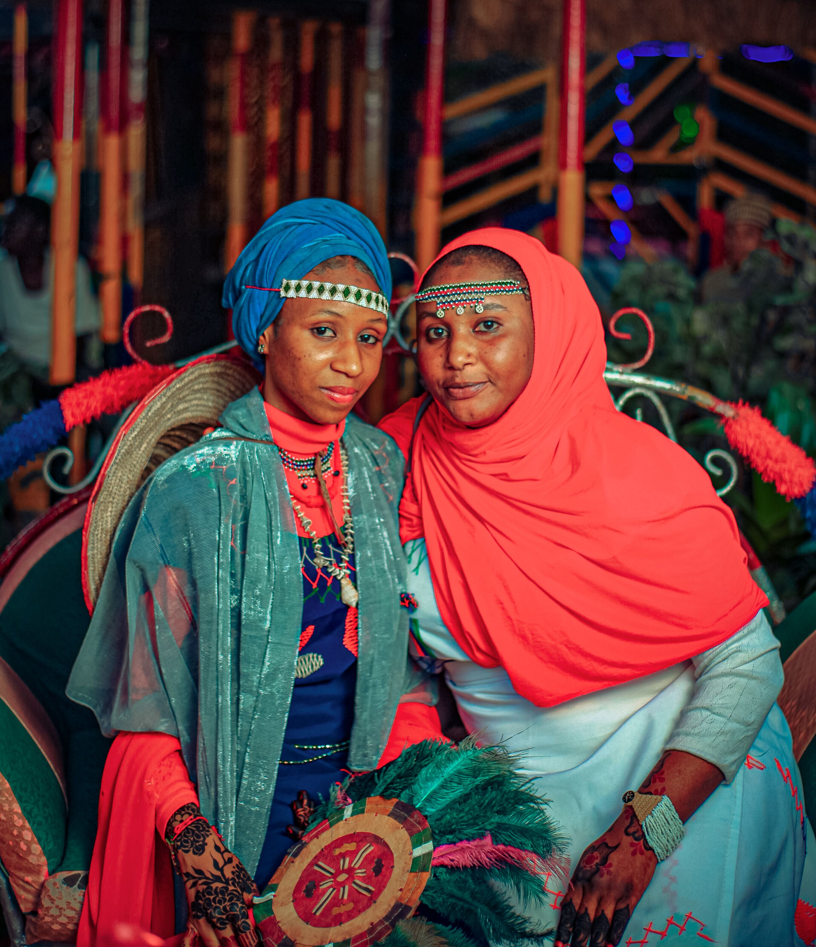 Cultural Portrait of Two Women in Traditional Attire · Free Stock Photo