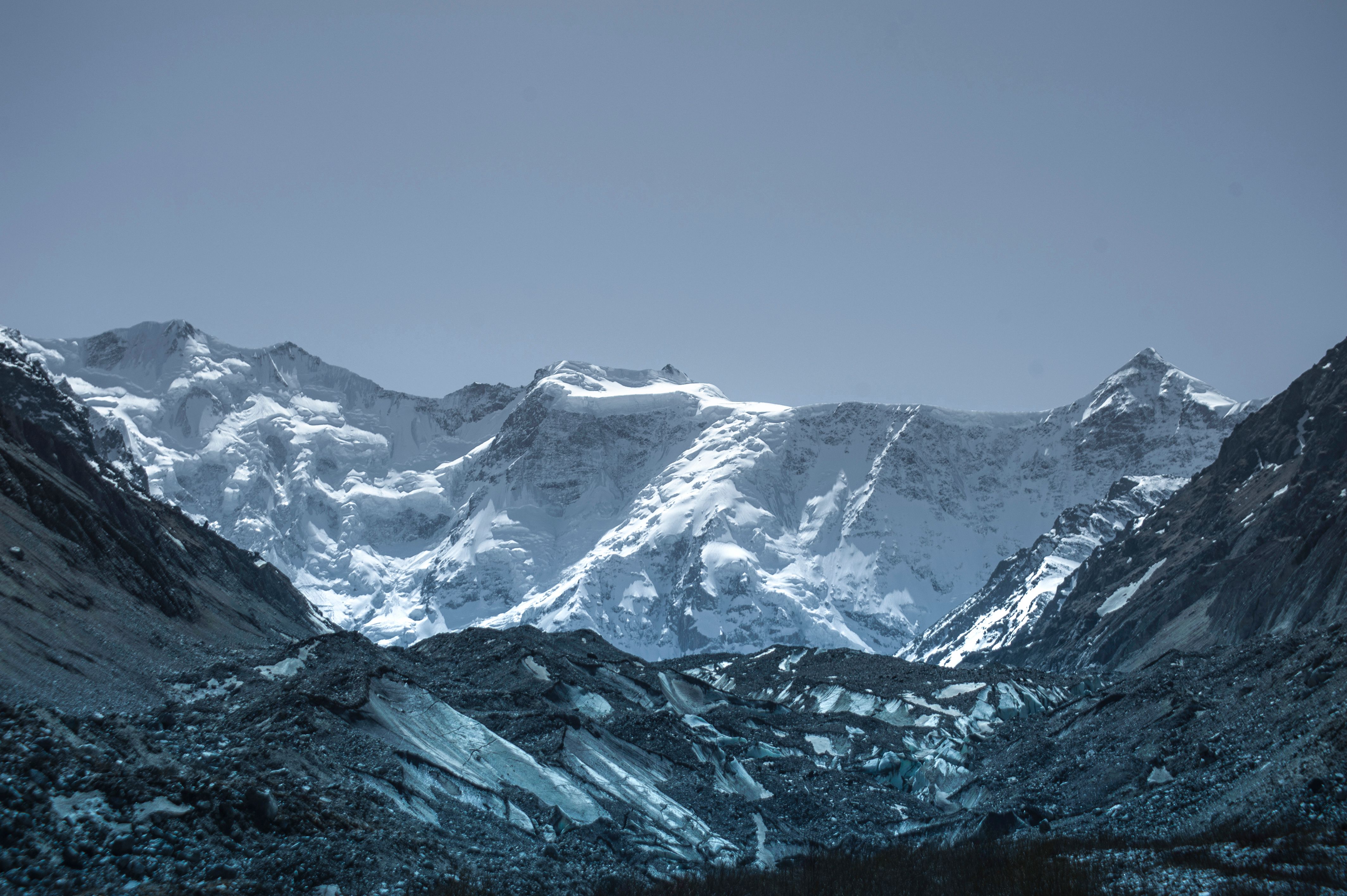 Majestic Snowy Mountain Peaks in Bezengi Valley · Free Stock Photo