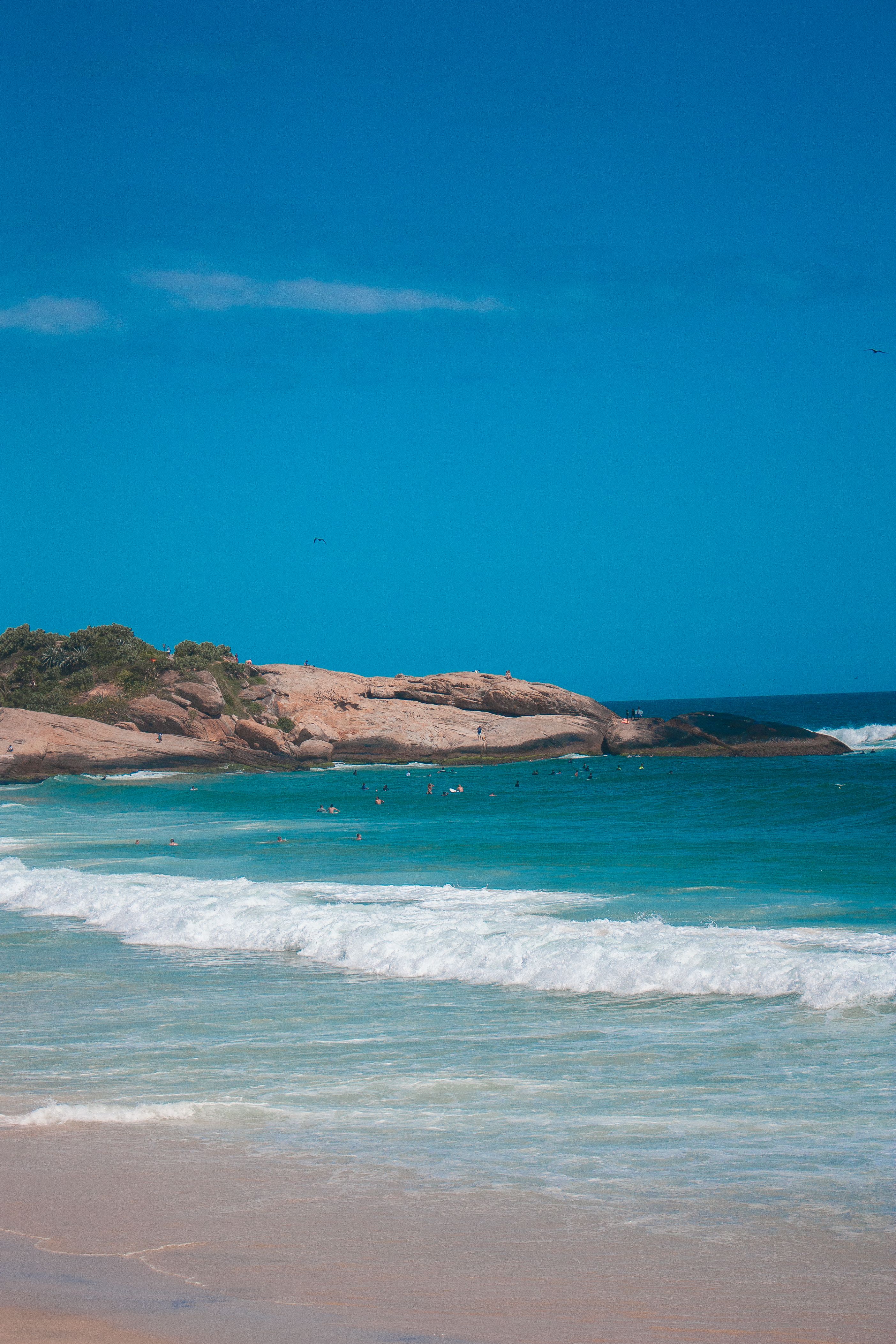Scenic Beach View of Rio de Janeiro Coastline · Free Stock Photo