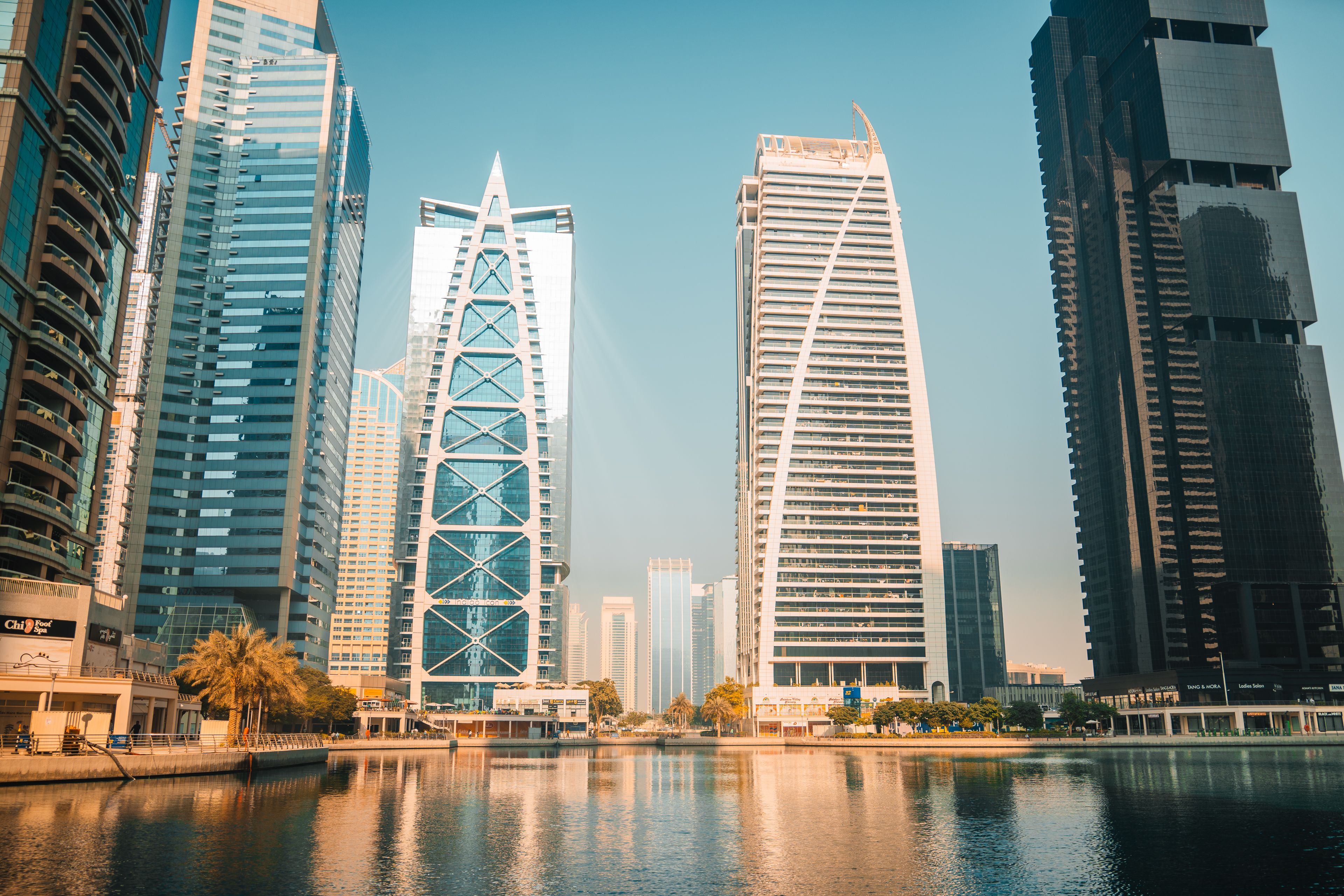 Modern Skyscrapers in Dubai Marina at Sunset · Free Stock Photo