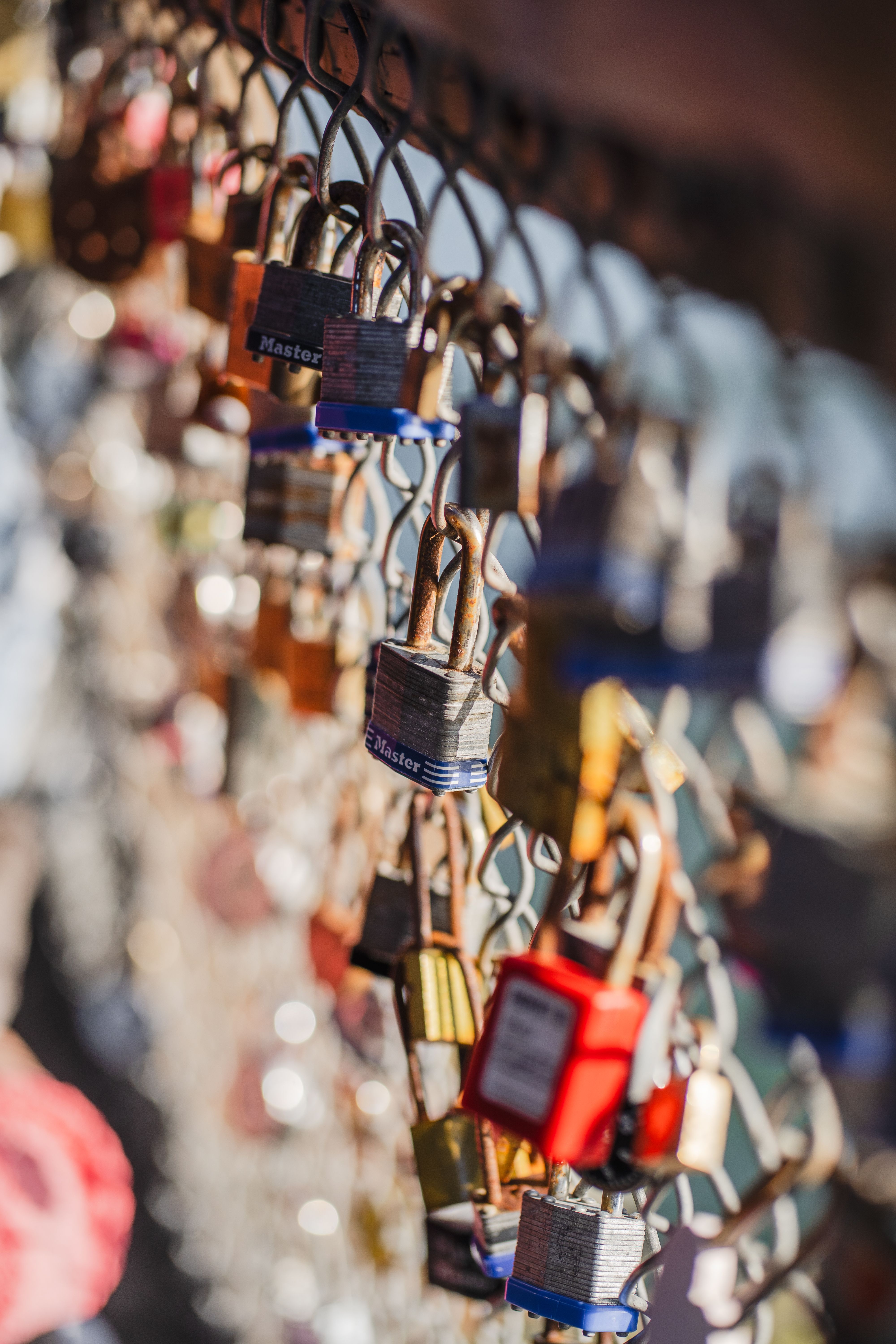 Colorful Love Locks on a Bridge in San Francisco · Free Stock Photo