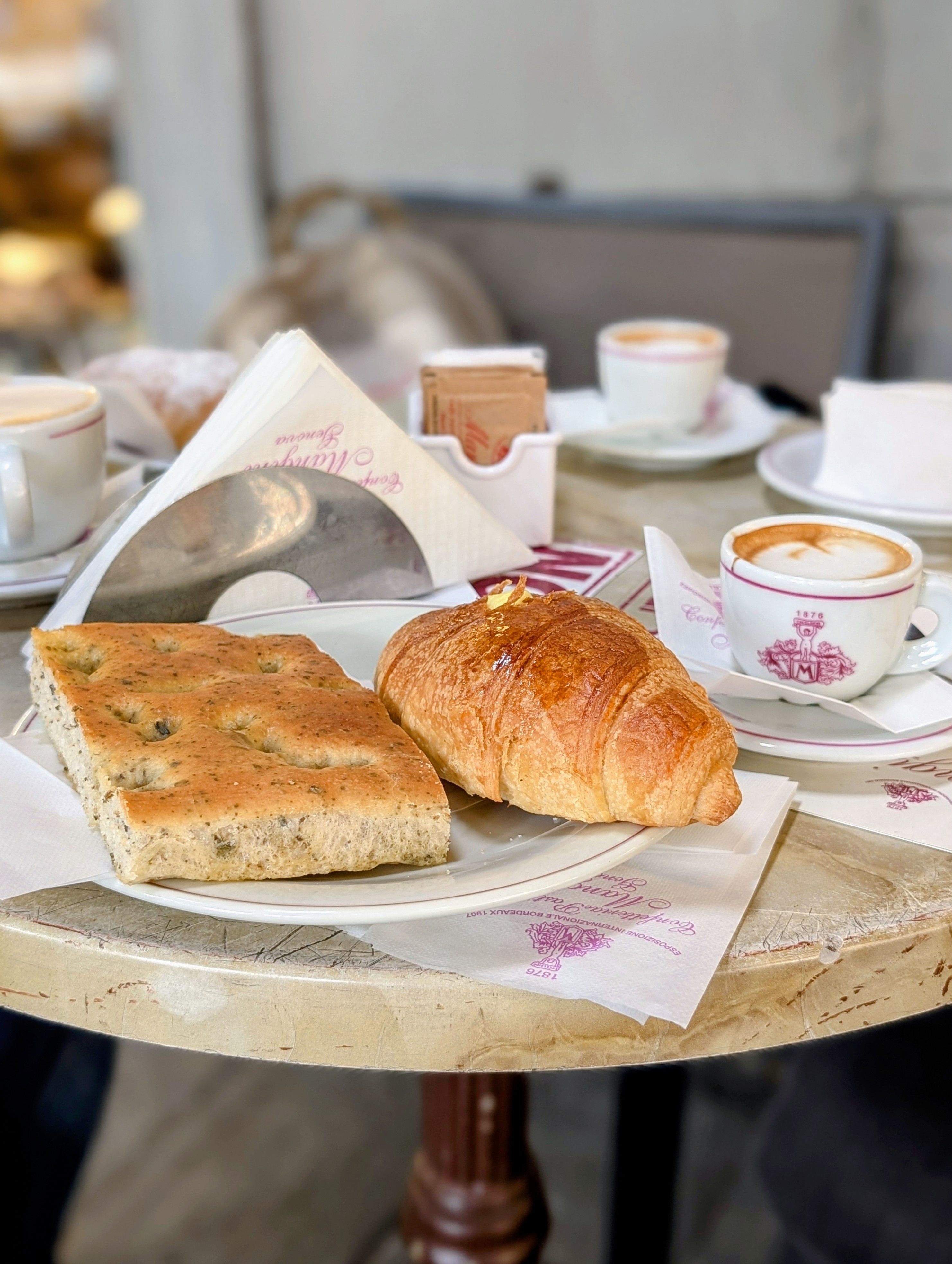 Authentic Italian Breakfast at Genoa Cafe · Free Stock Photo