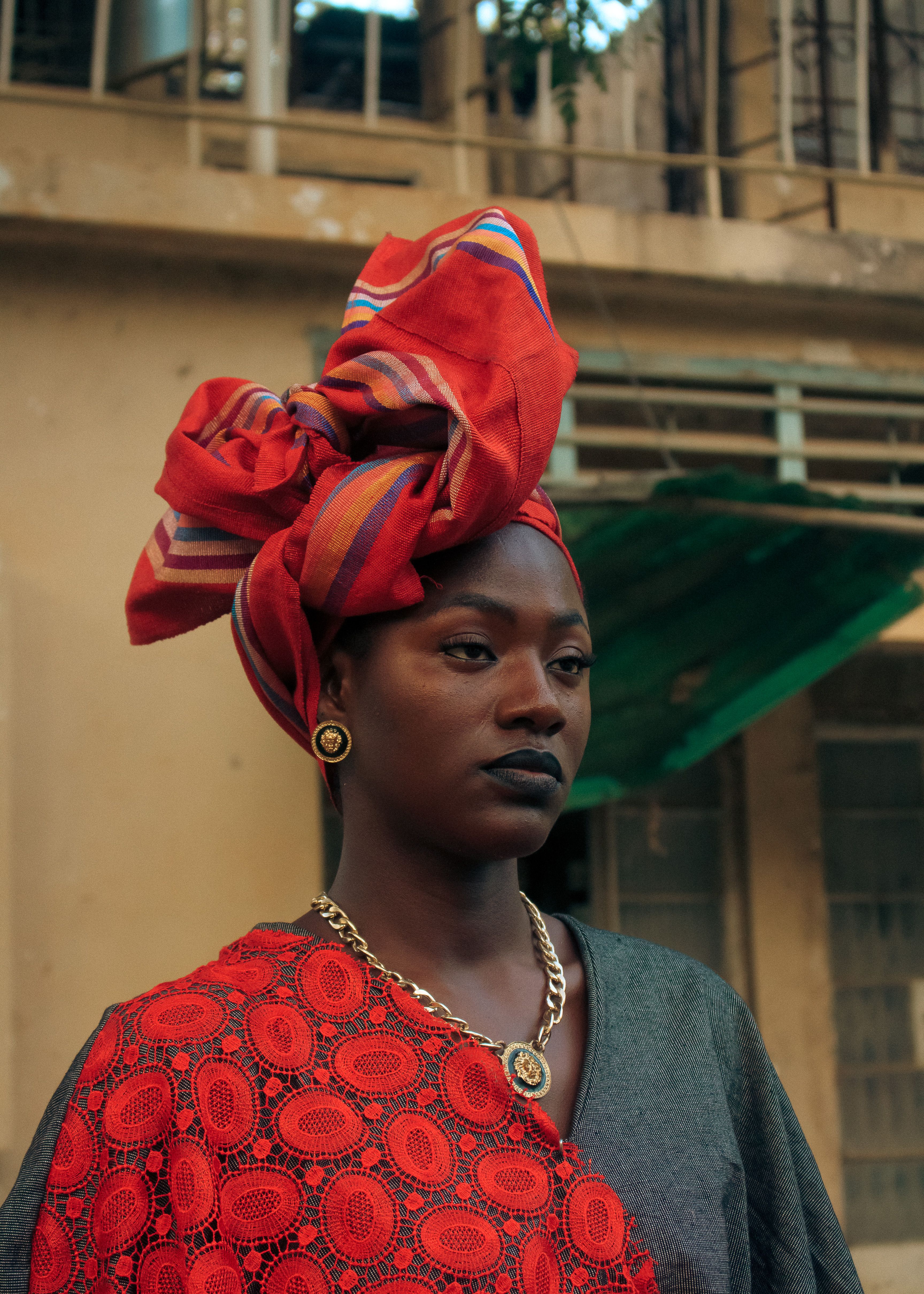 Elegant Woman in Traditional African Attire · Free Stock Photo