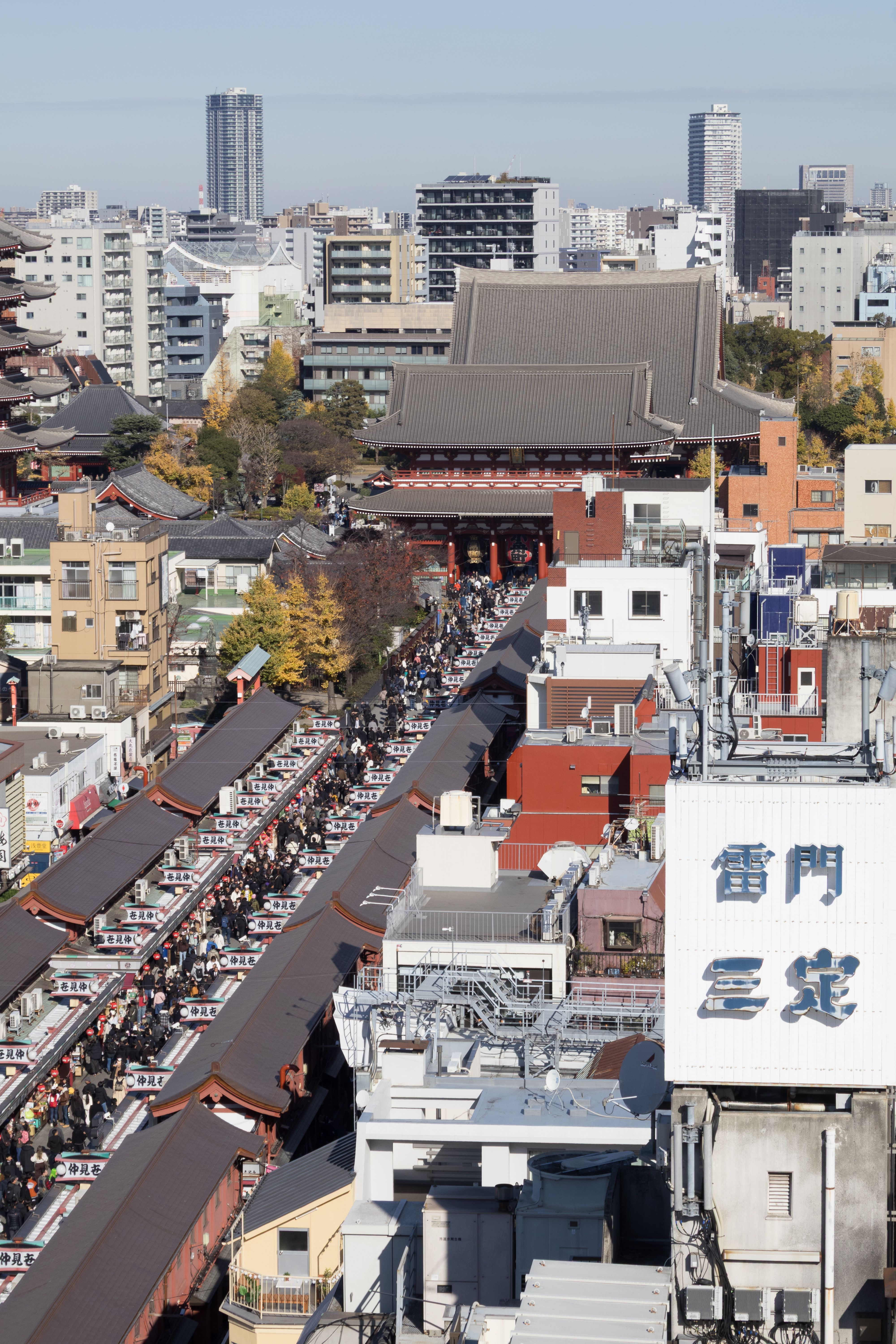 Aerial View of Senso-ji Temple in Tokyo at Daytime · Free Stock Photo
