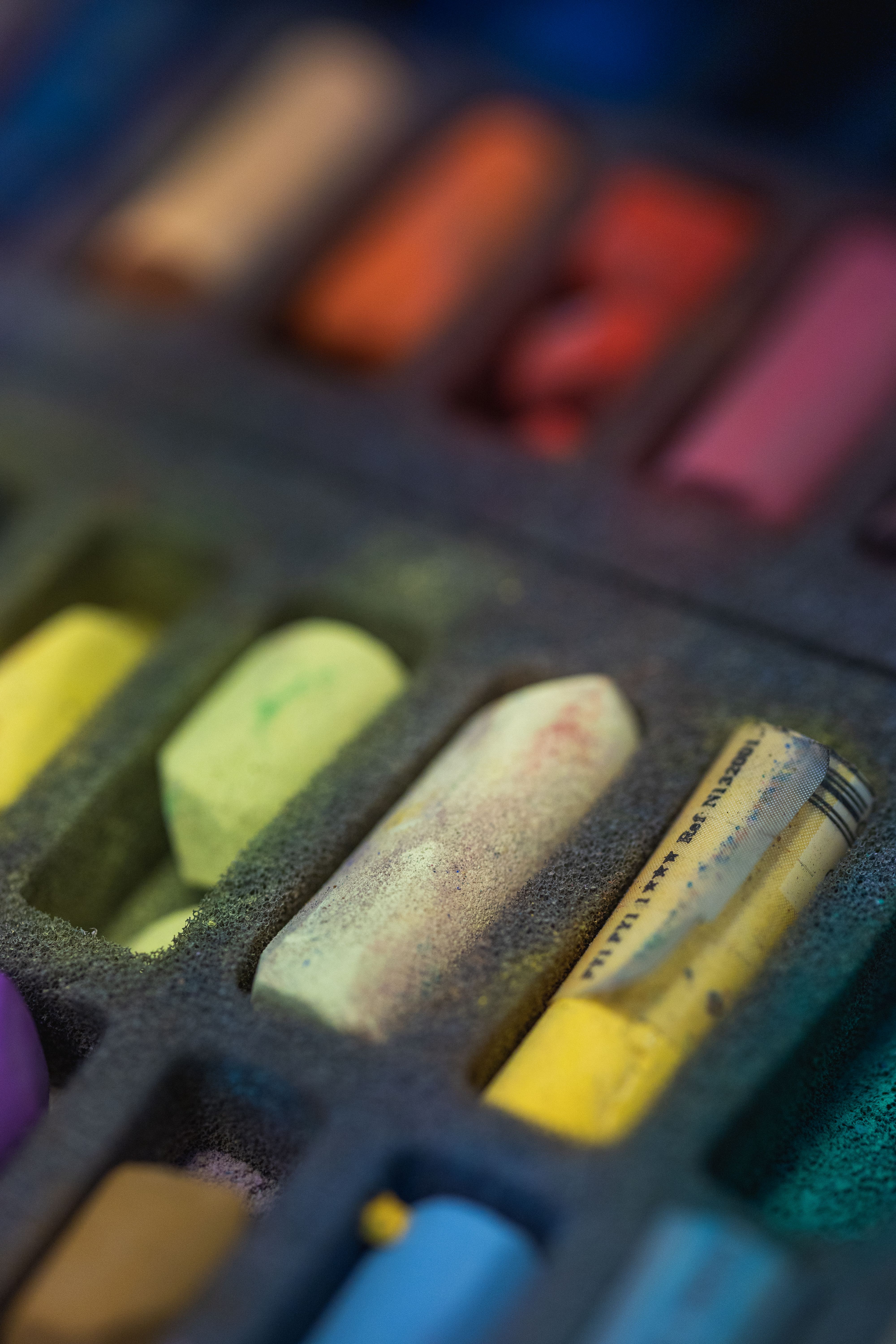 Colorful Pastel Chalks in Artist’s Box · Free Stock Photo