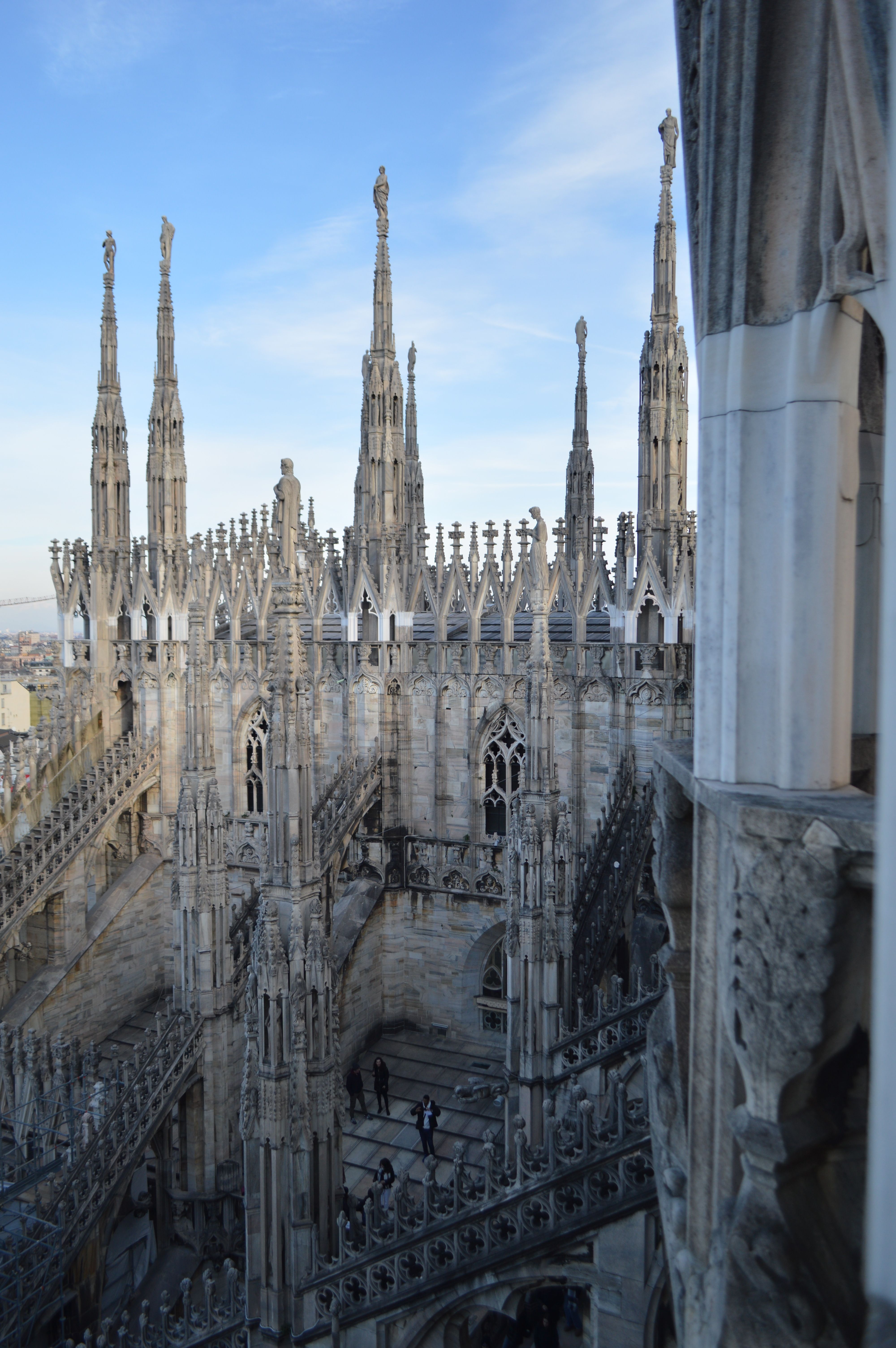 Gothic Architecture of Milan Cathedral Rooftop · Free Stock Photo