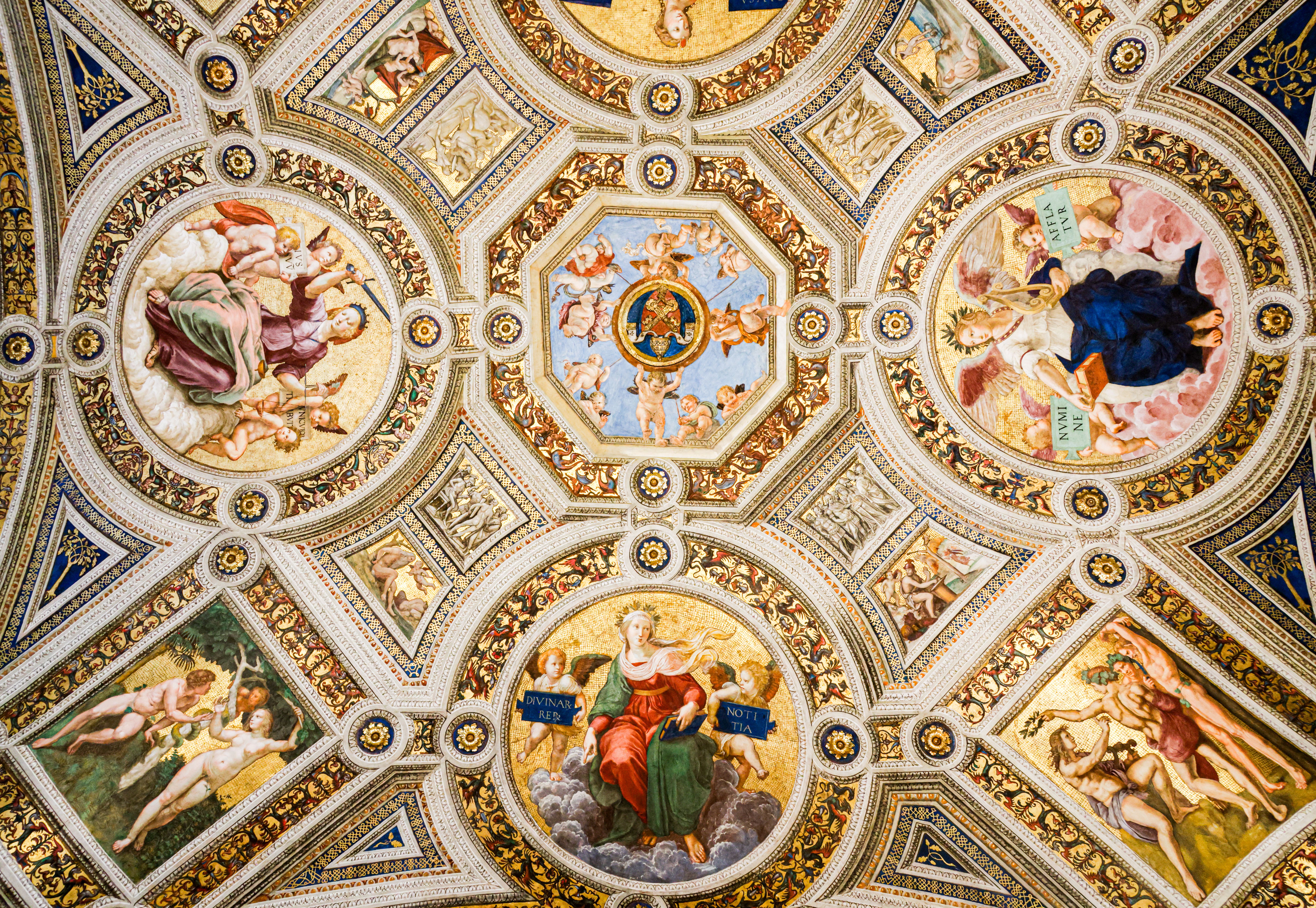 Intricate Renaissance Ceiling Art in Vatican · Free Stock Photo