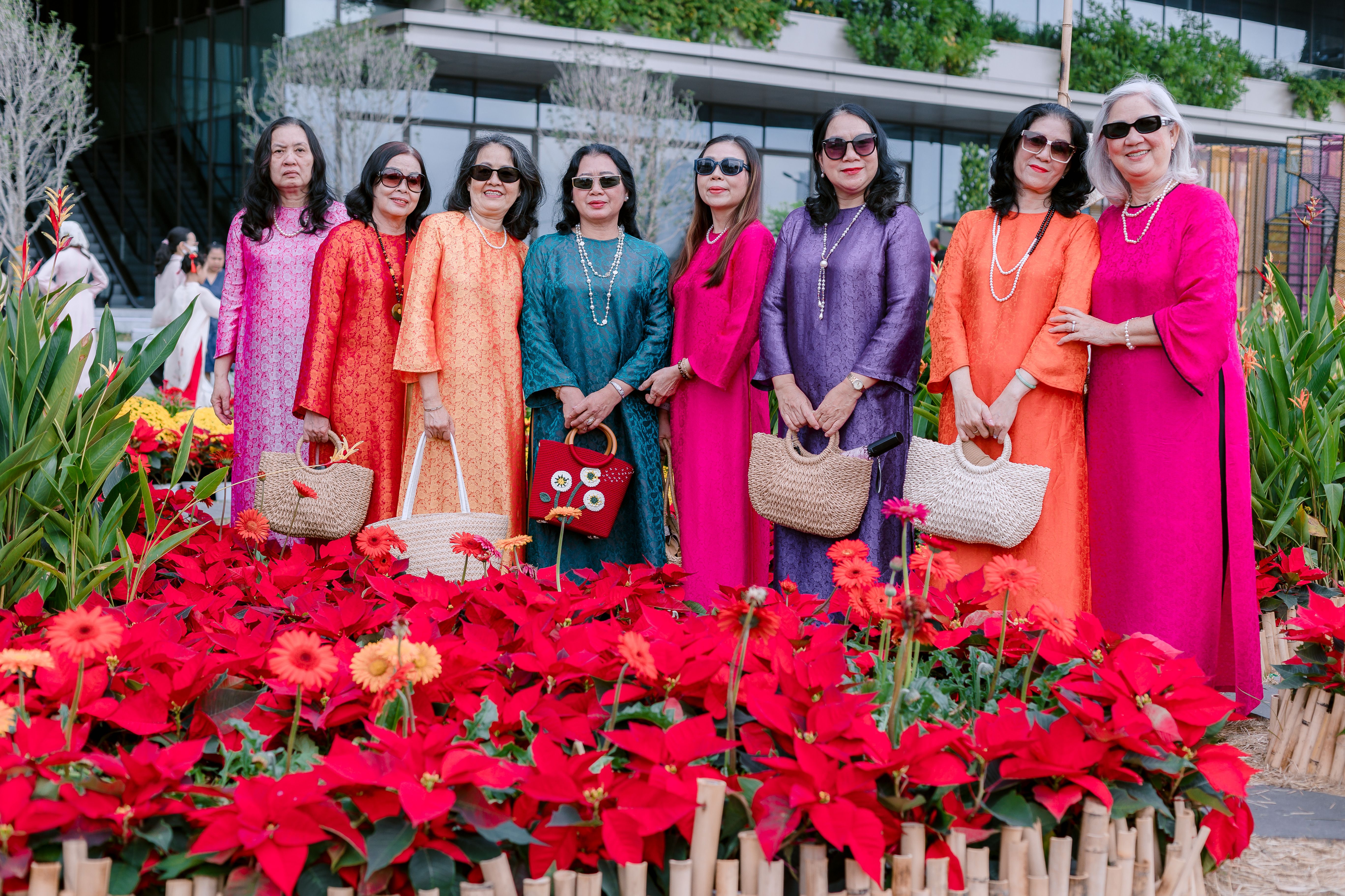 Group of Women in Colorful Traditional Dresses Outdoors · Free Stock Photo