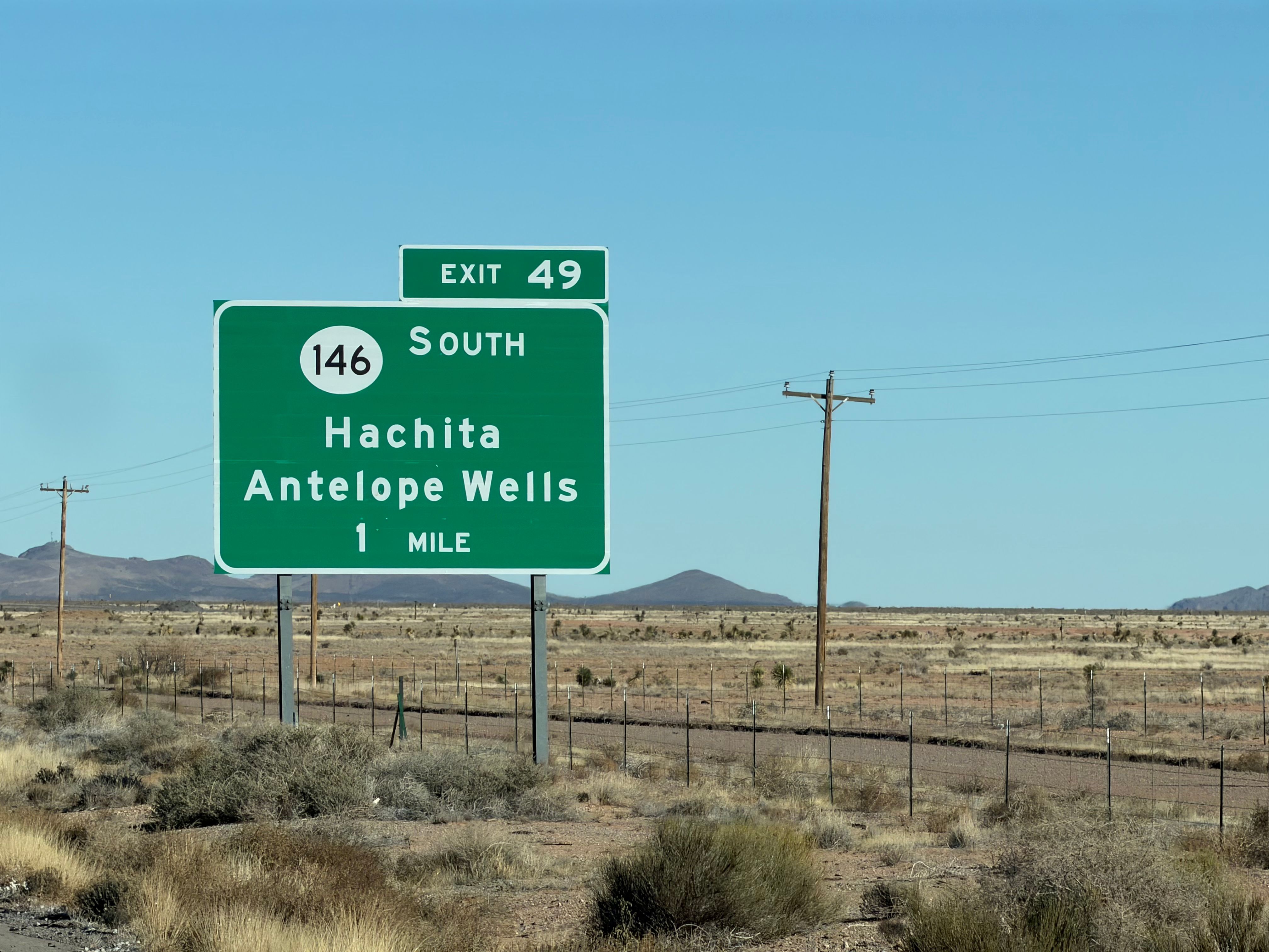 Highway Sign for Hachita and Antelope Wells · Free Stock Photo