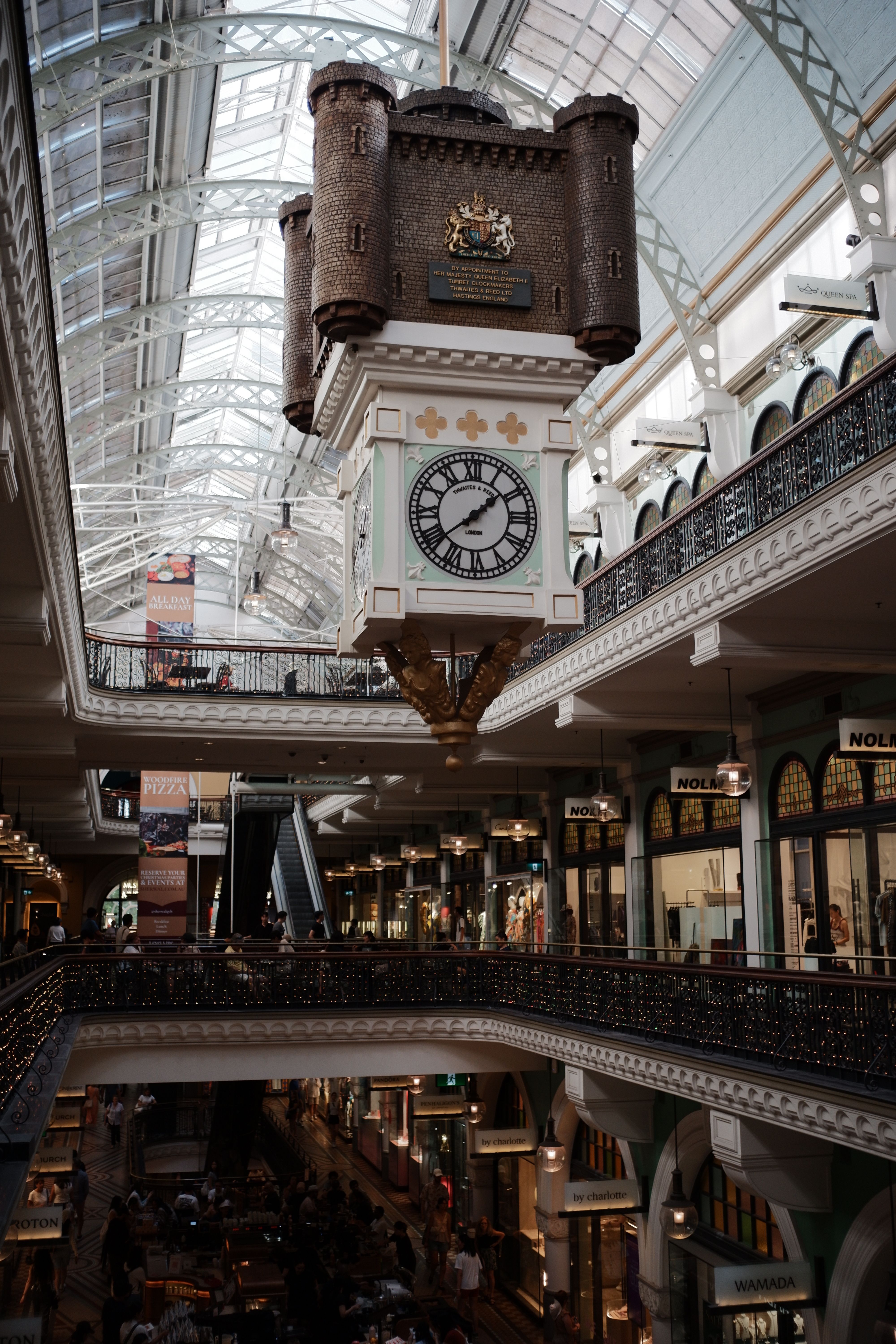 Historic Clock in Grand Arcade Shopping Mall · Free Stock Photo