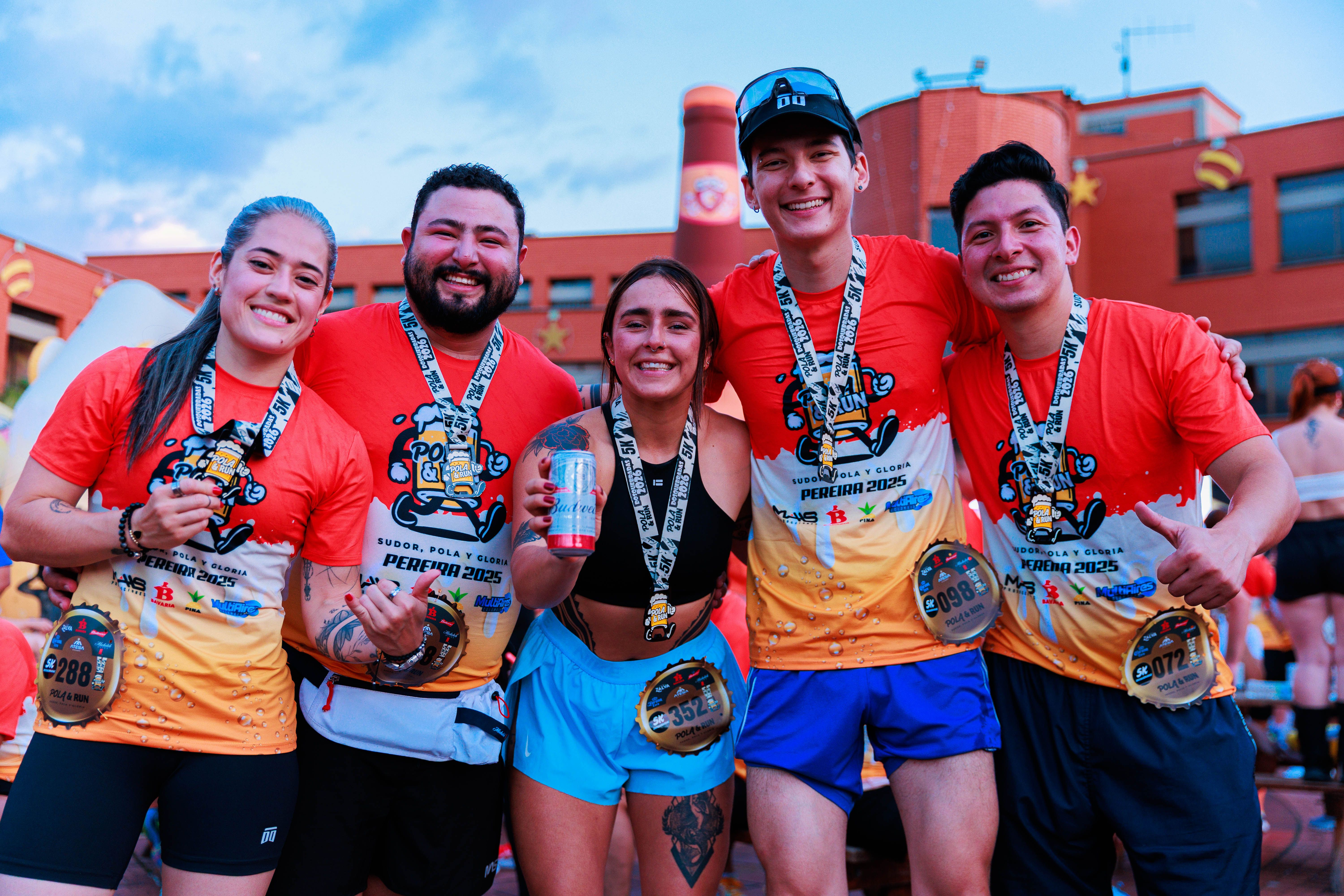 Group of Runners Celebrating at Outdoor Event · Free Stock Photo