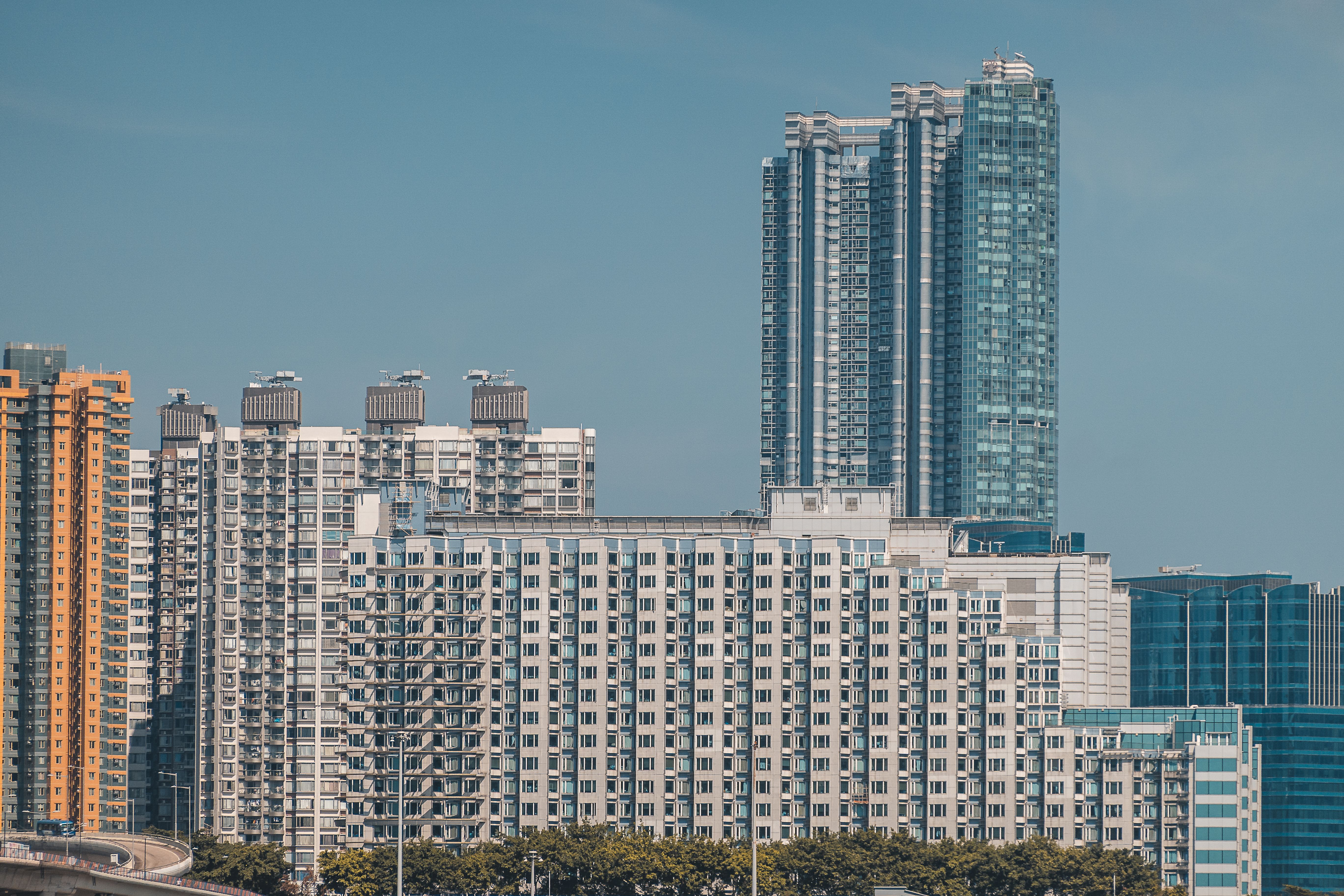 Modern High-Rise Buildings in Hong Kong Skyline · Free Stock Photo