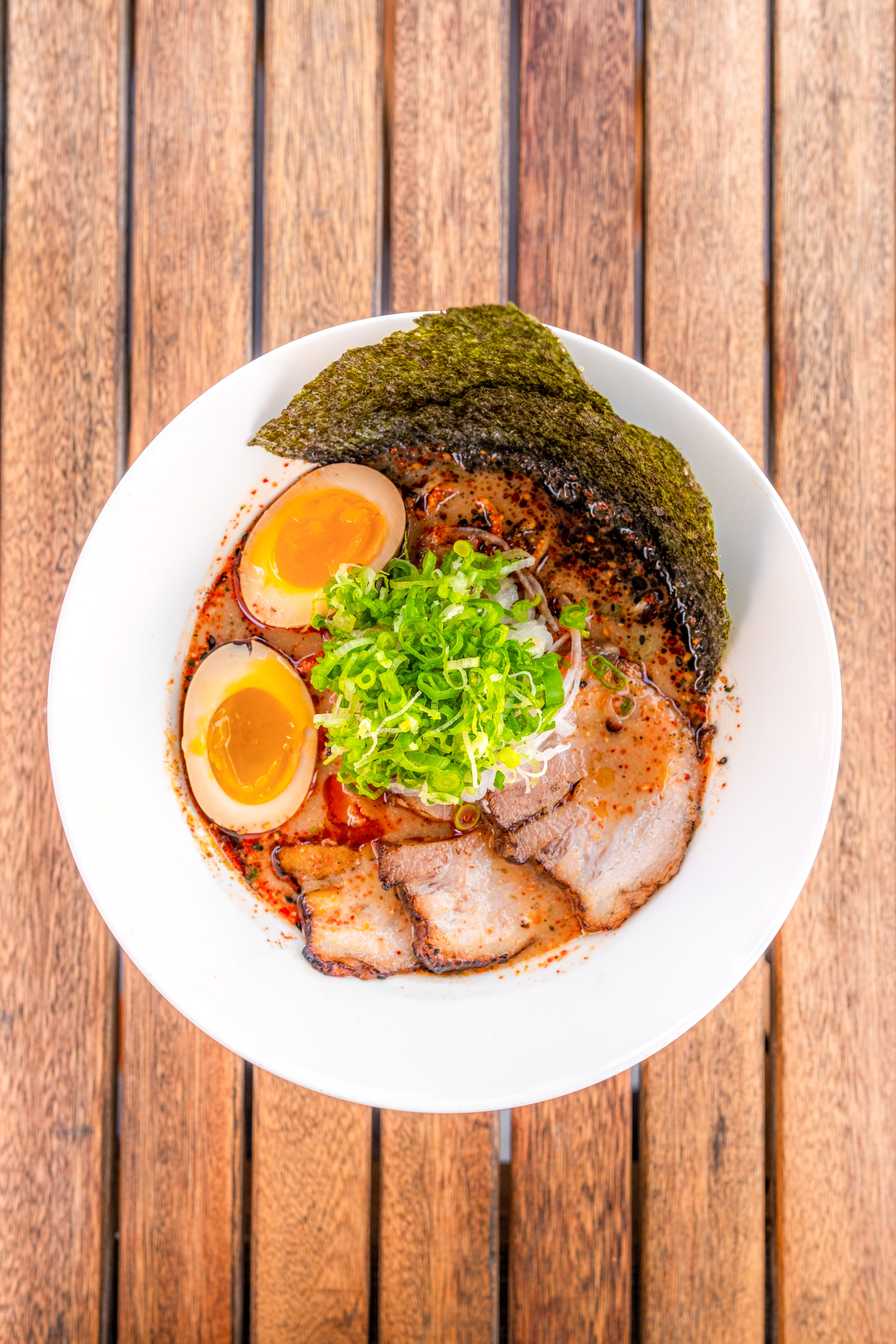 Delicious Japanese Ramen Bowl with Toppings · Free Stock Photo
