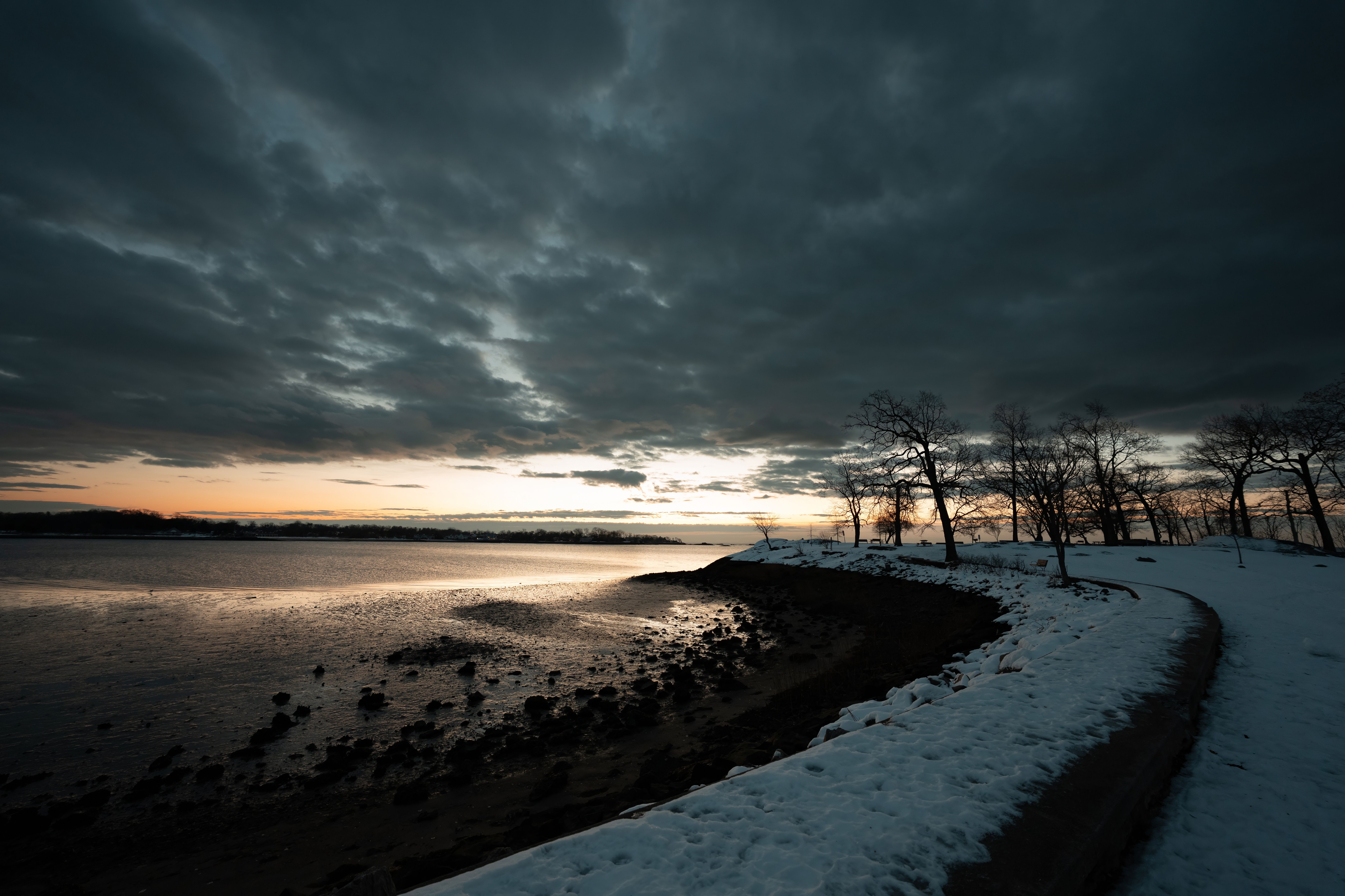 Winter Sunrise at Cove Island Park, Stamford · Free Stock Photo