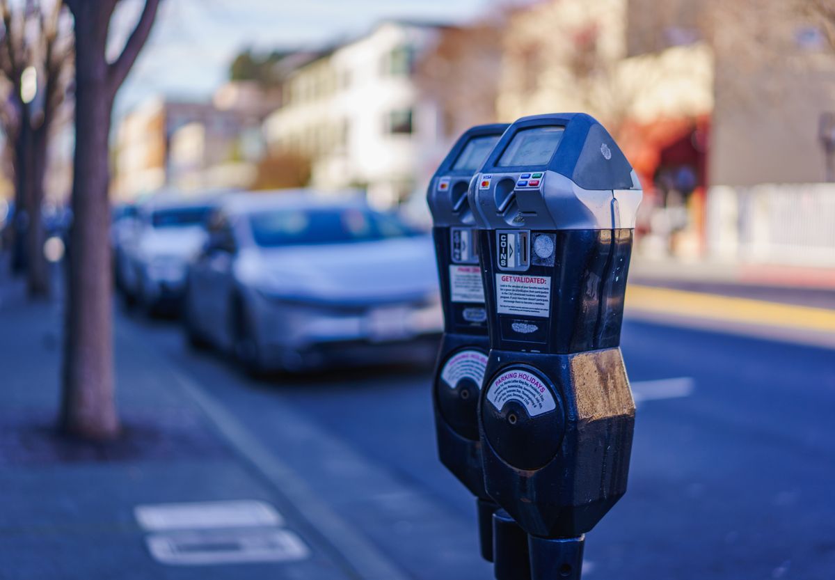 Parking Meter Row Street Photos, Download The BEST Free Parking Meter ...