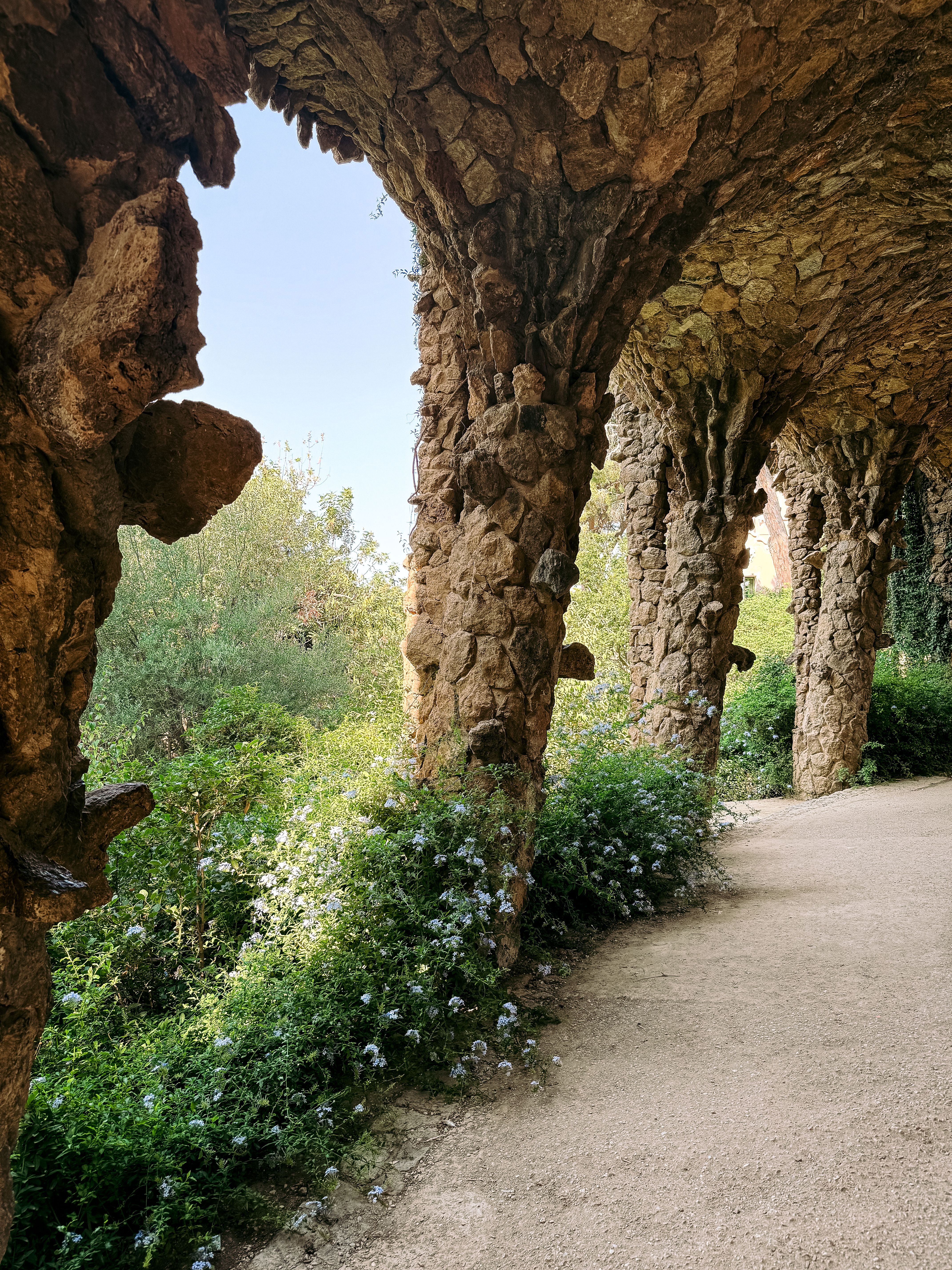 Gaudí's Stone Archways in Park Güell · Free Stock Photo