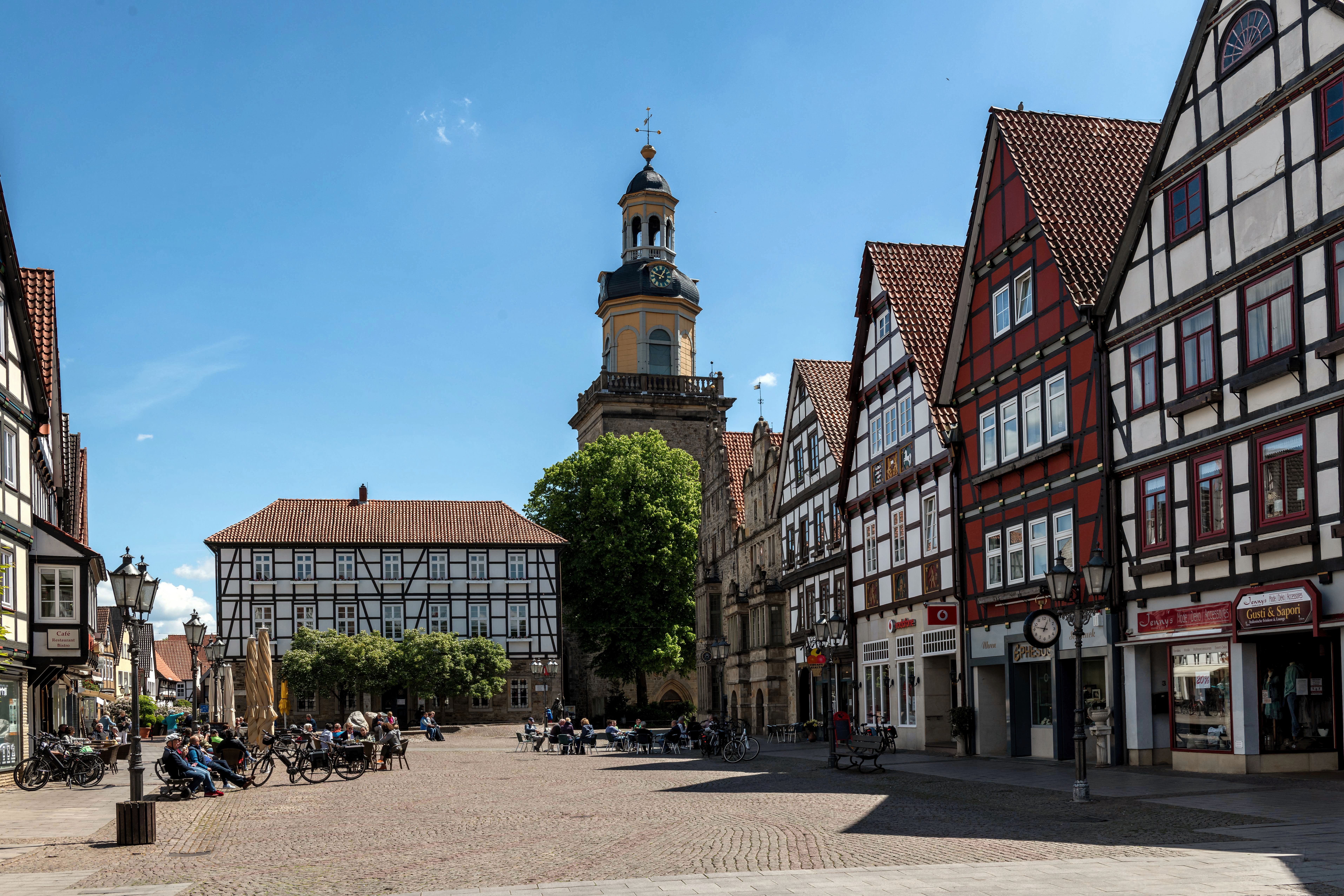 Historic Rinteln Town Square in Niedersachsen · Free Stock Photo