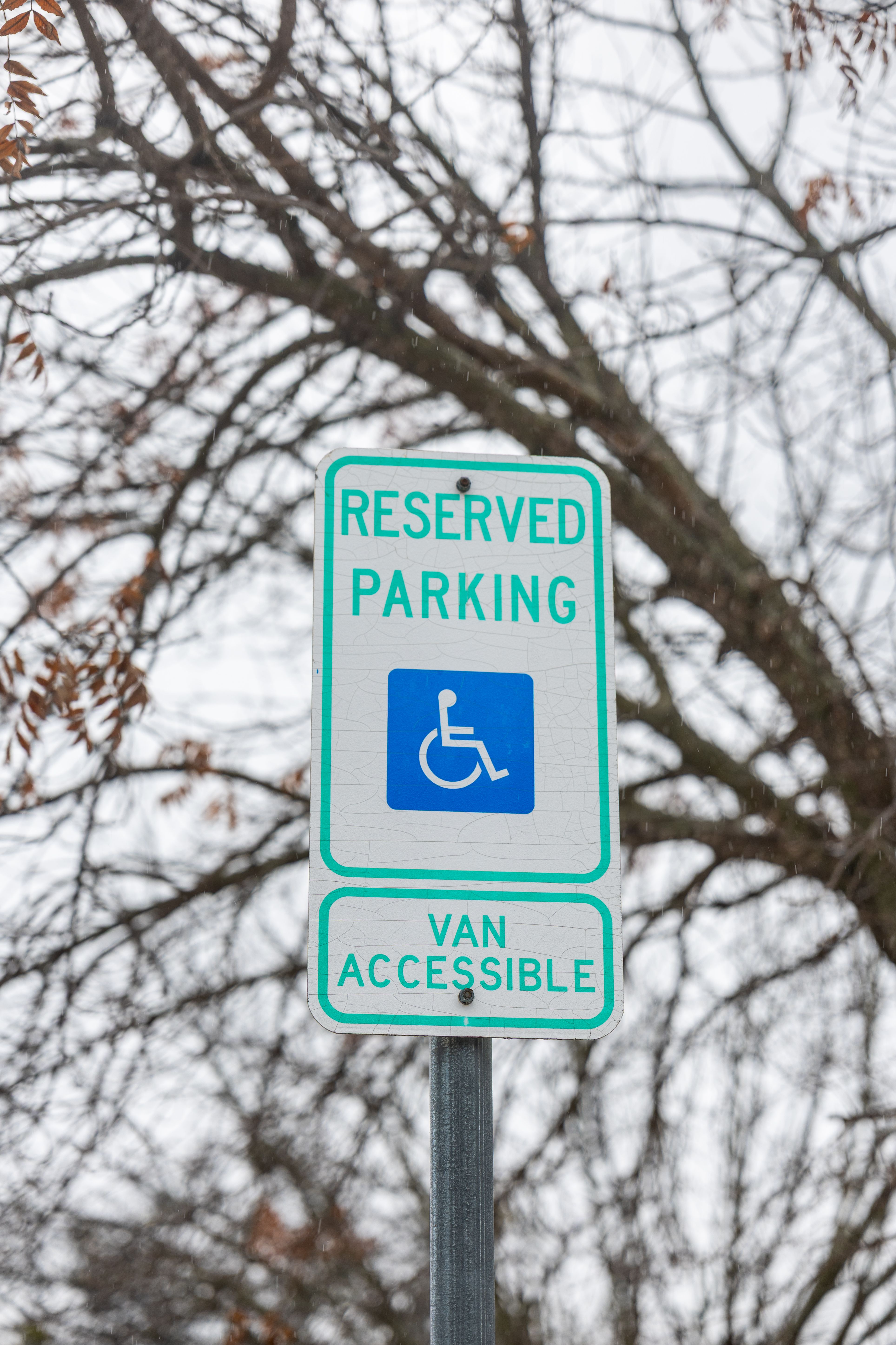 Reserved Parking Sign for Van Accessible Spaces · Free Stock Photo