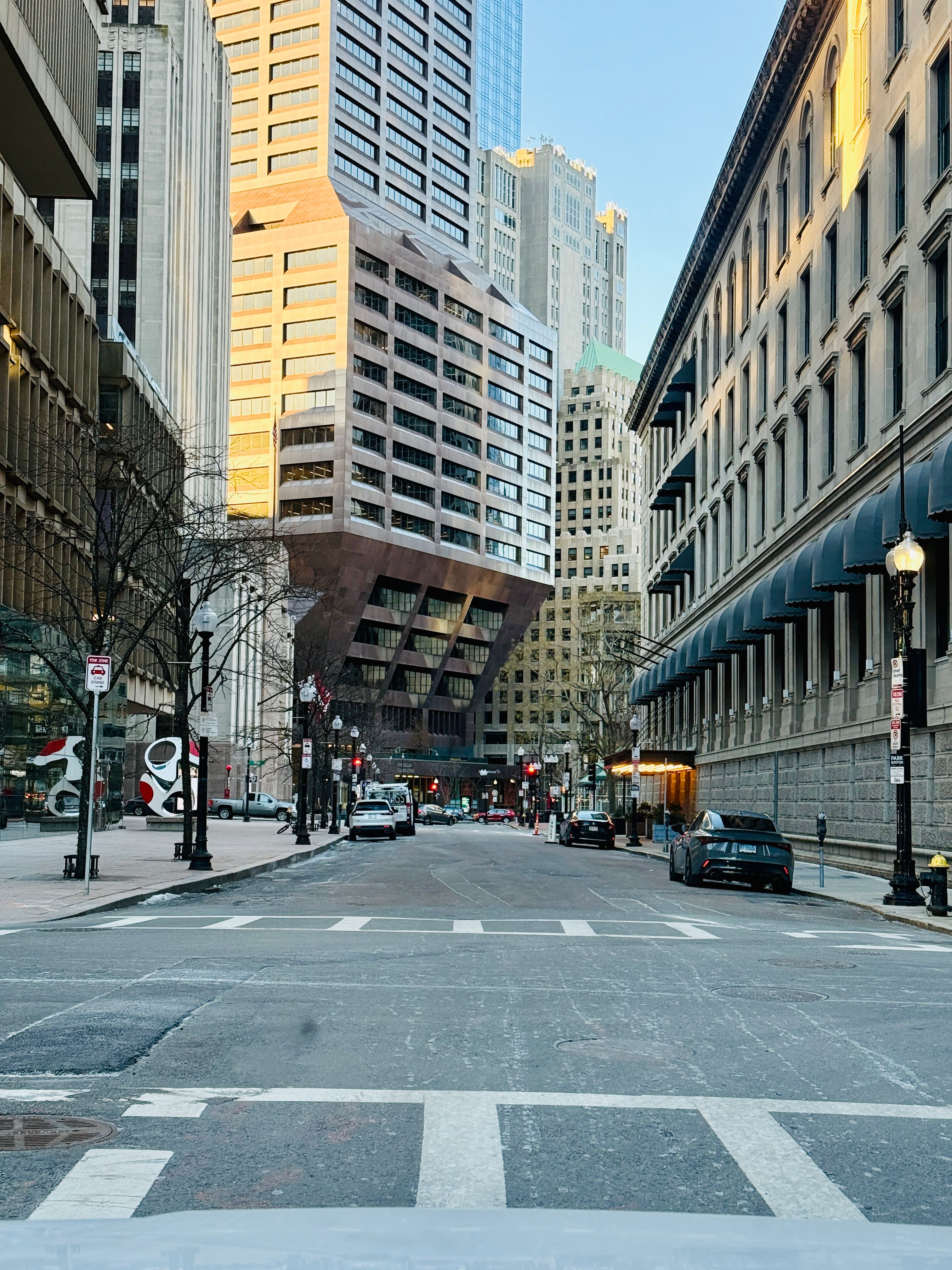 Urban Street View in Downtown Boston at Daytime · Free Stock Photo