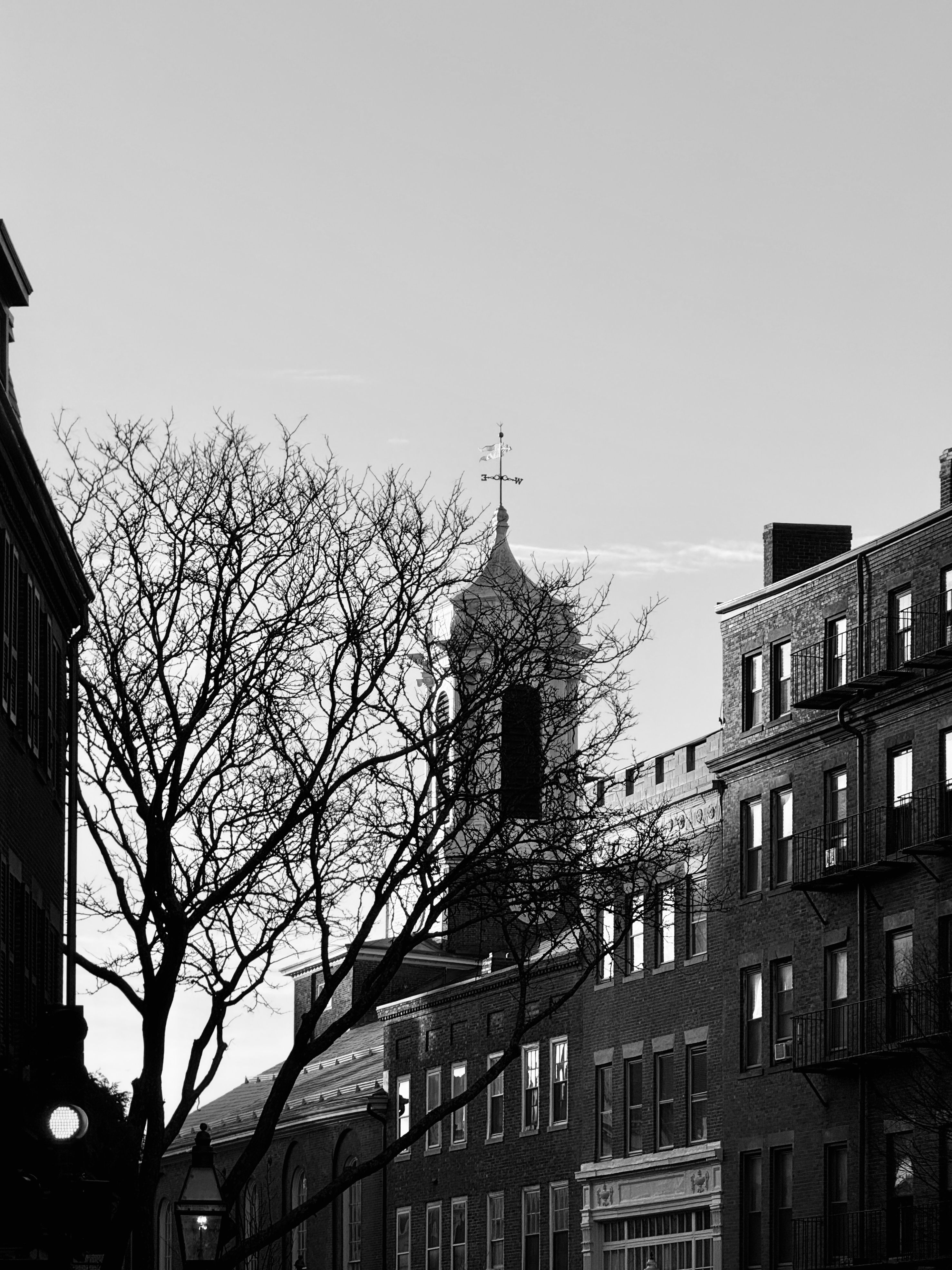 Historic Boston Architecture in Black and White · Free Stock Photo
