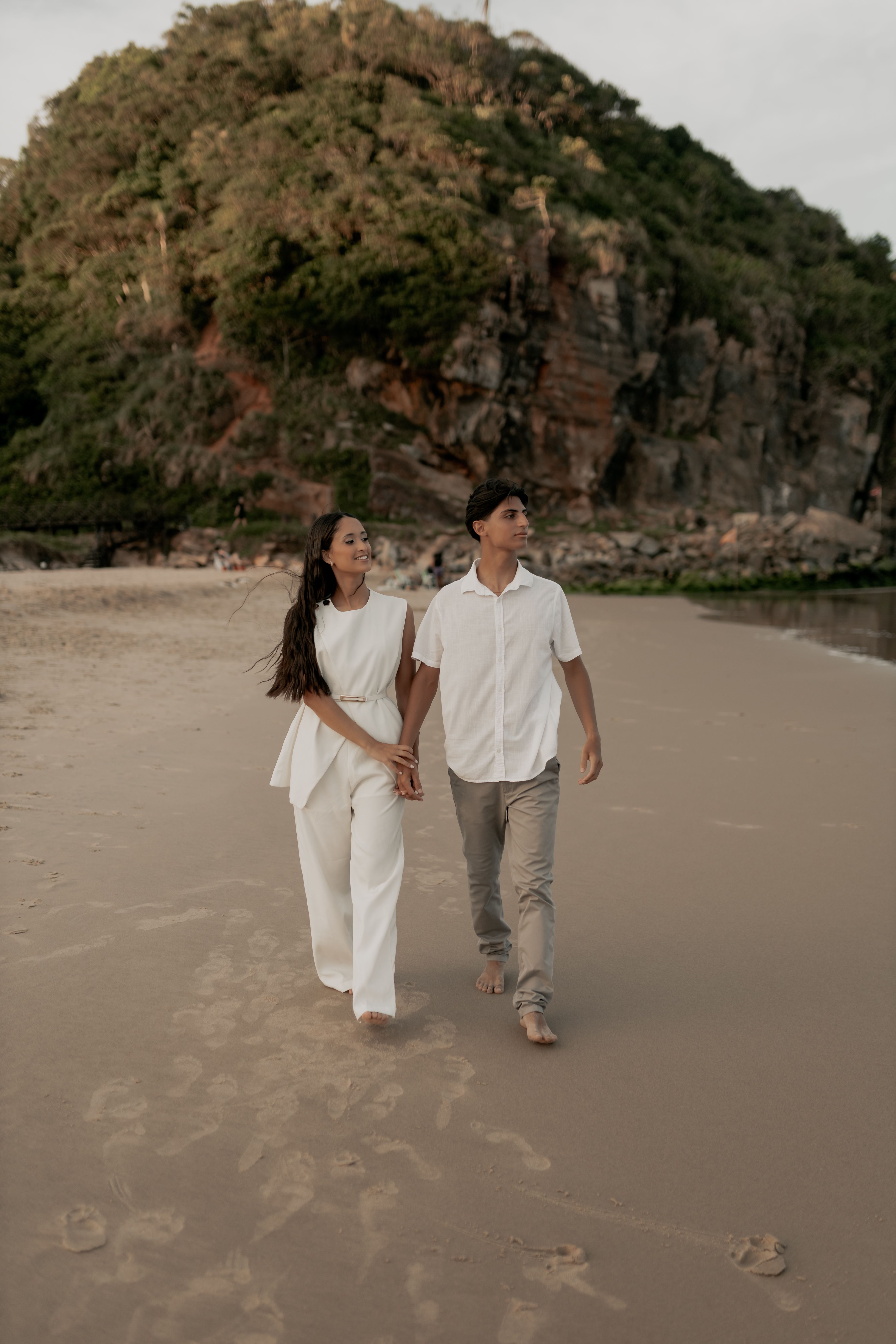Romantic Walk on Sandy Beach during Sunset · Free Stock Photo