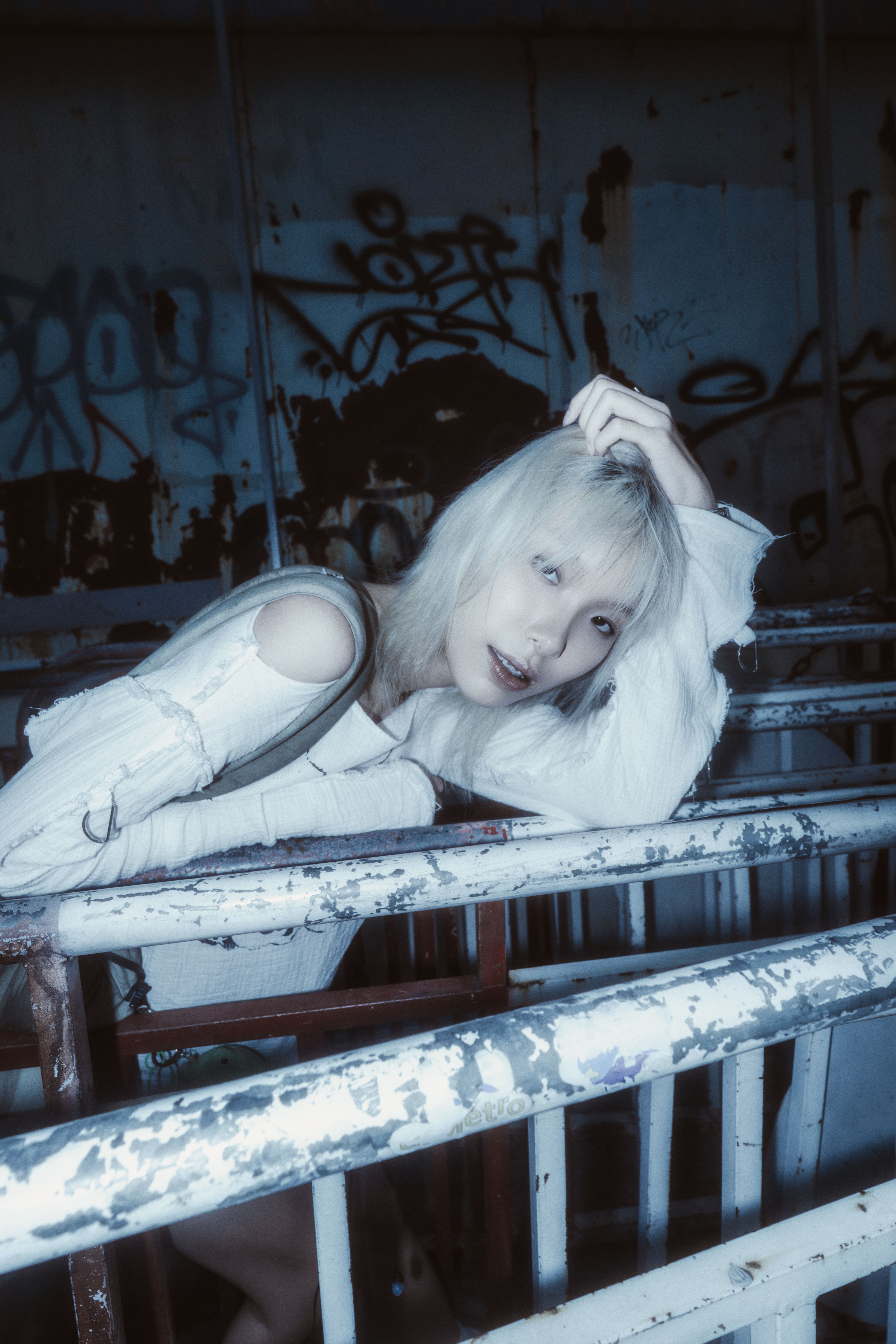 Edgy Portrait in Urban Graffiti Setting · Free Stock Photo