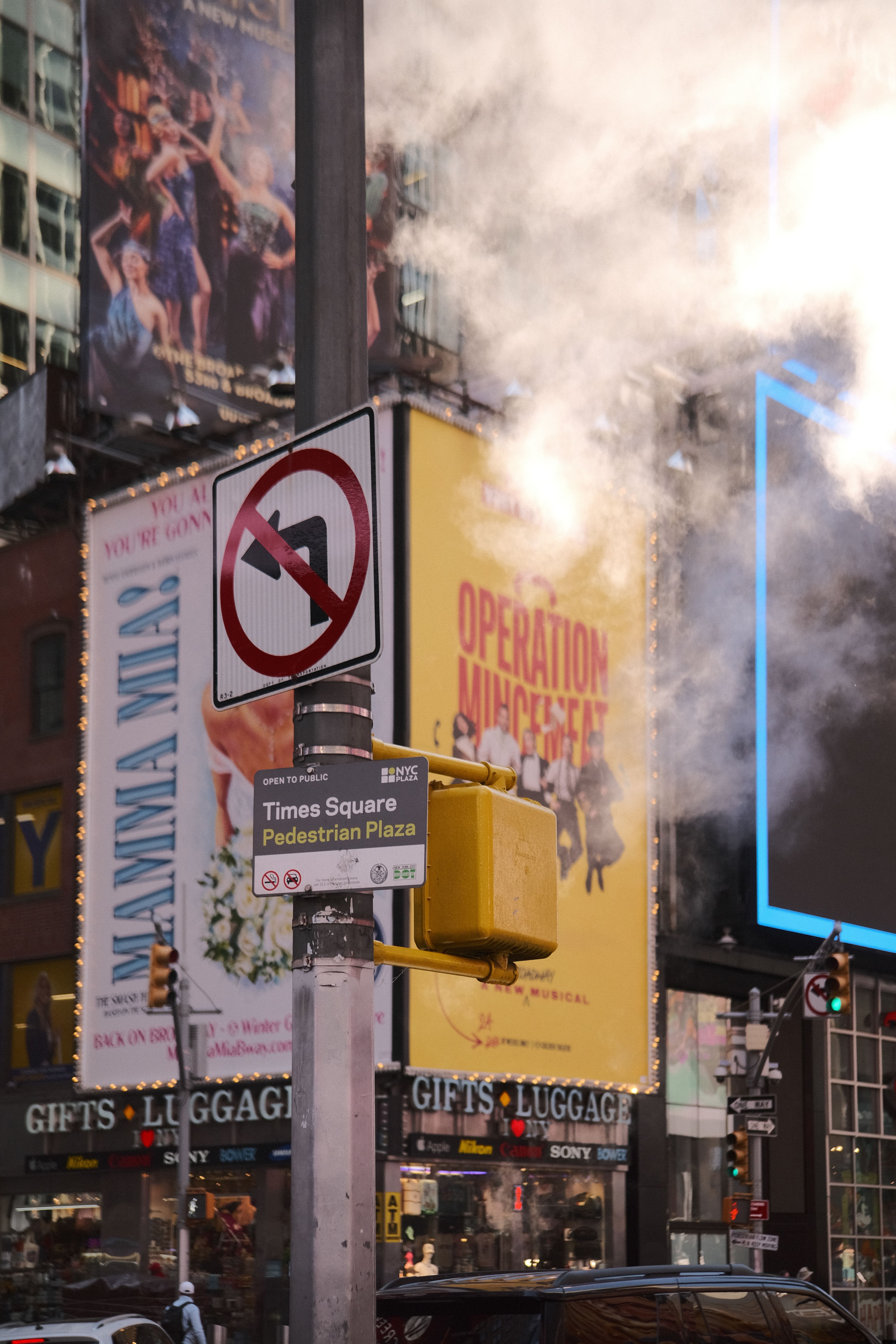 Times Square Pedestrian Plaza with Billboard Signs · Free Stock Photo