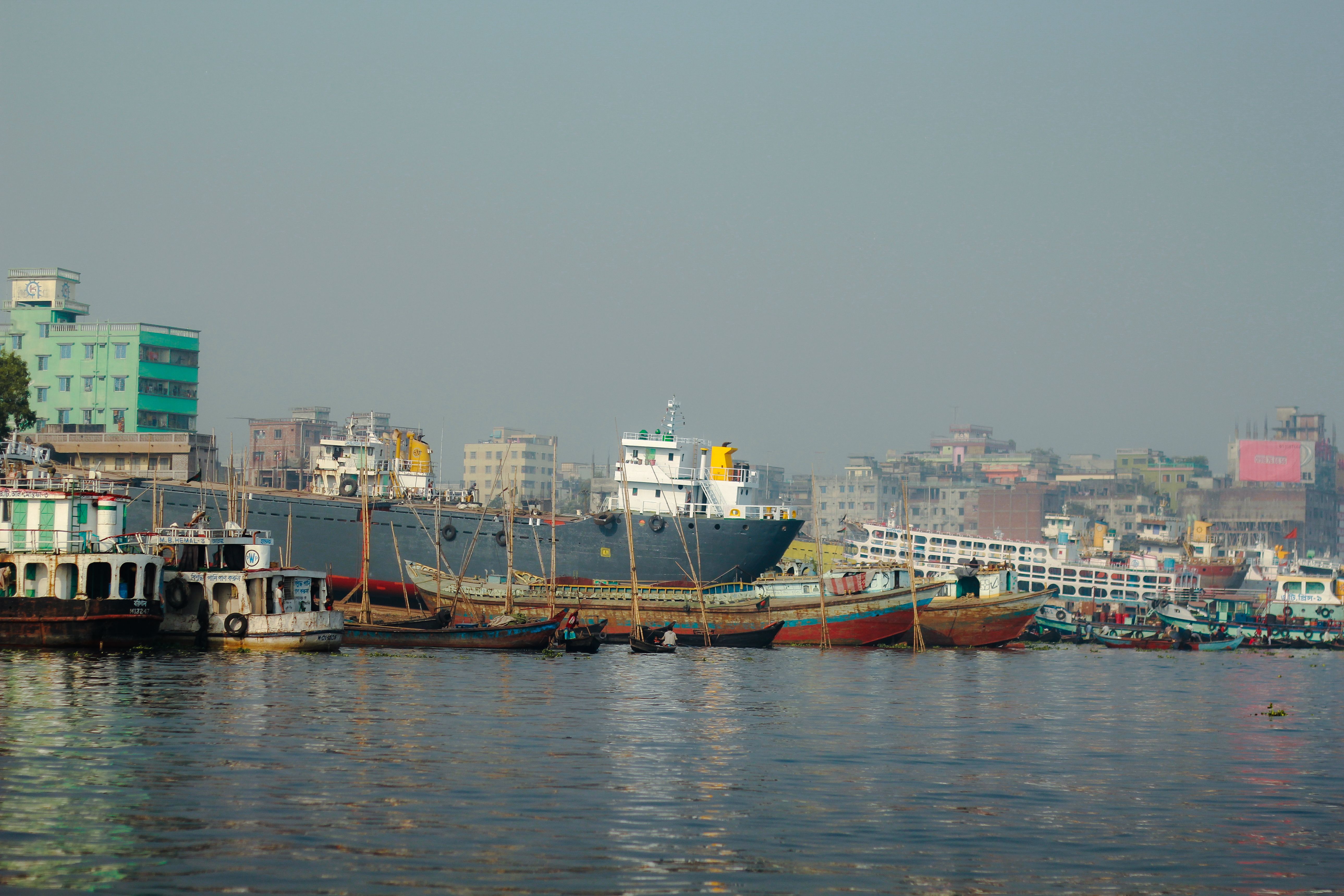 Bustling Sadarghat Port in Dhaka, Bangladesh · Free Stock Photo