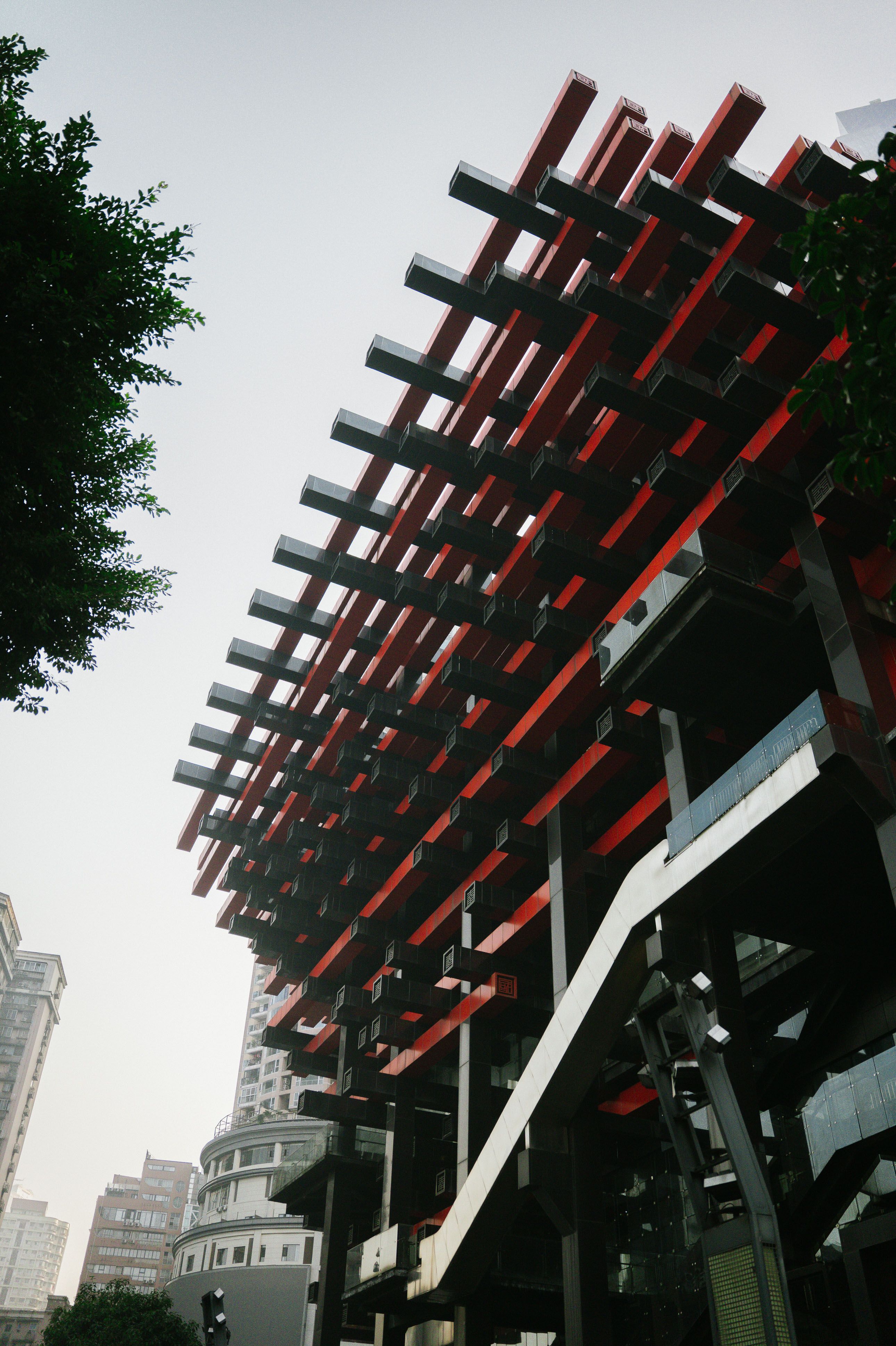 Modern Architectural Structure with Unique Design · Free Stock Photo