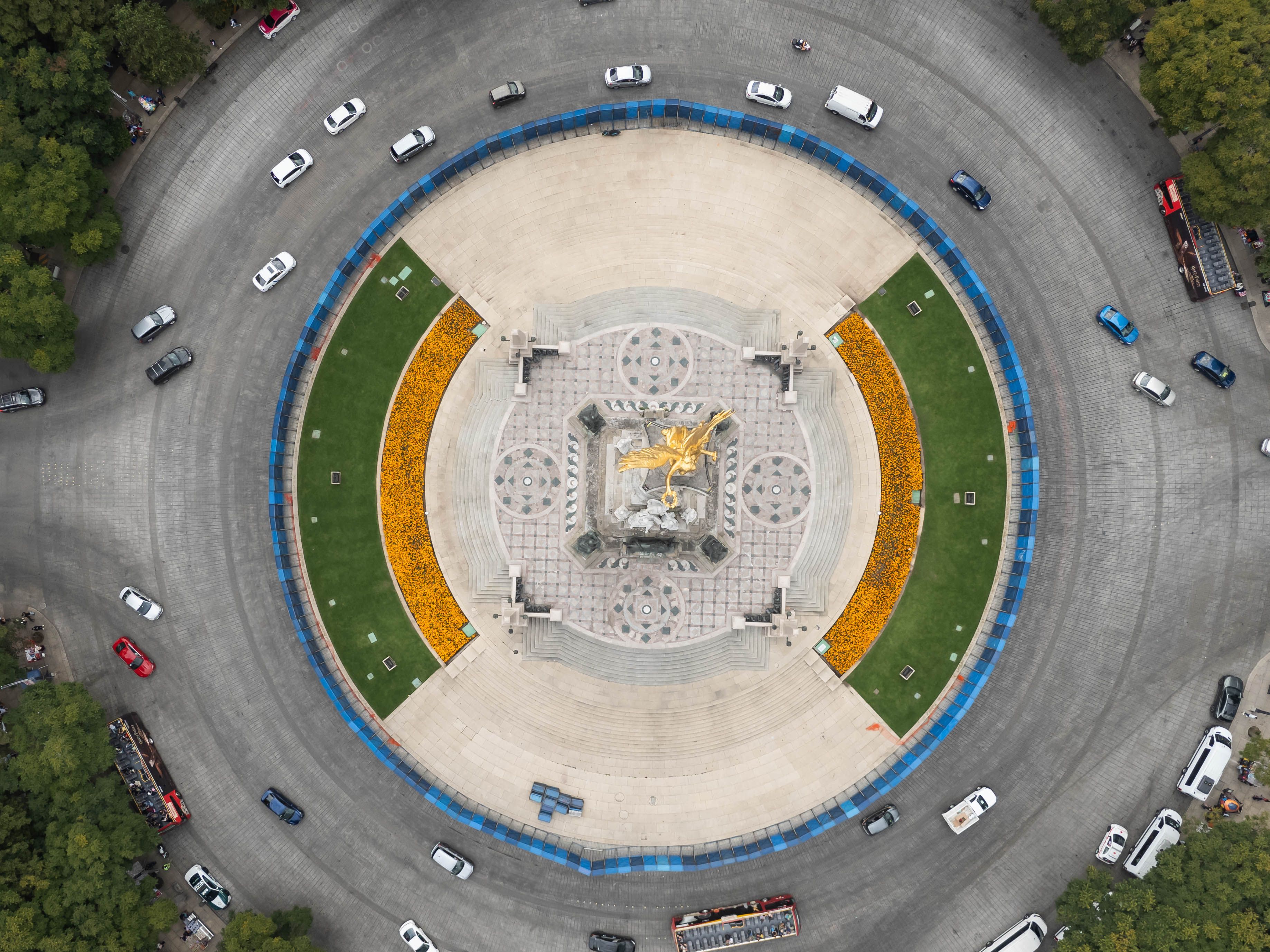 Aerial View of Angel of Independence, Mexico City · Free Stock Photo