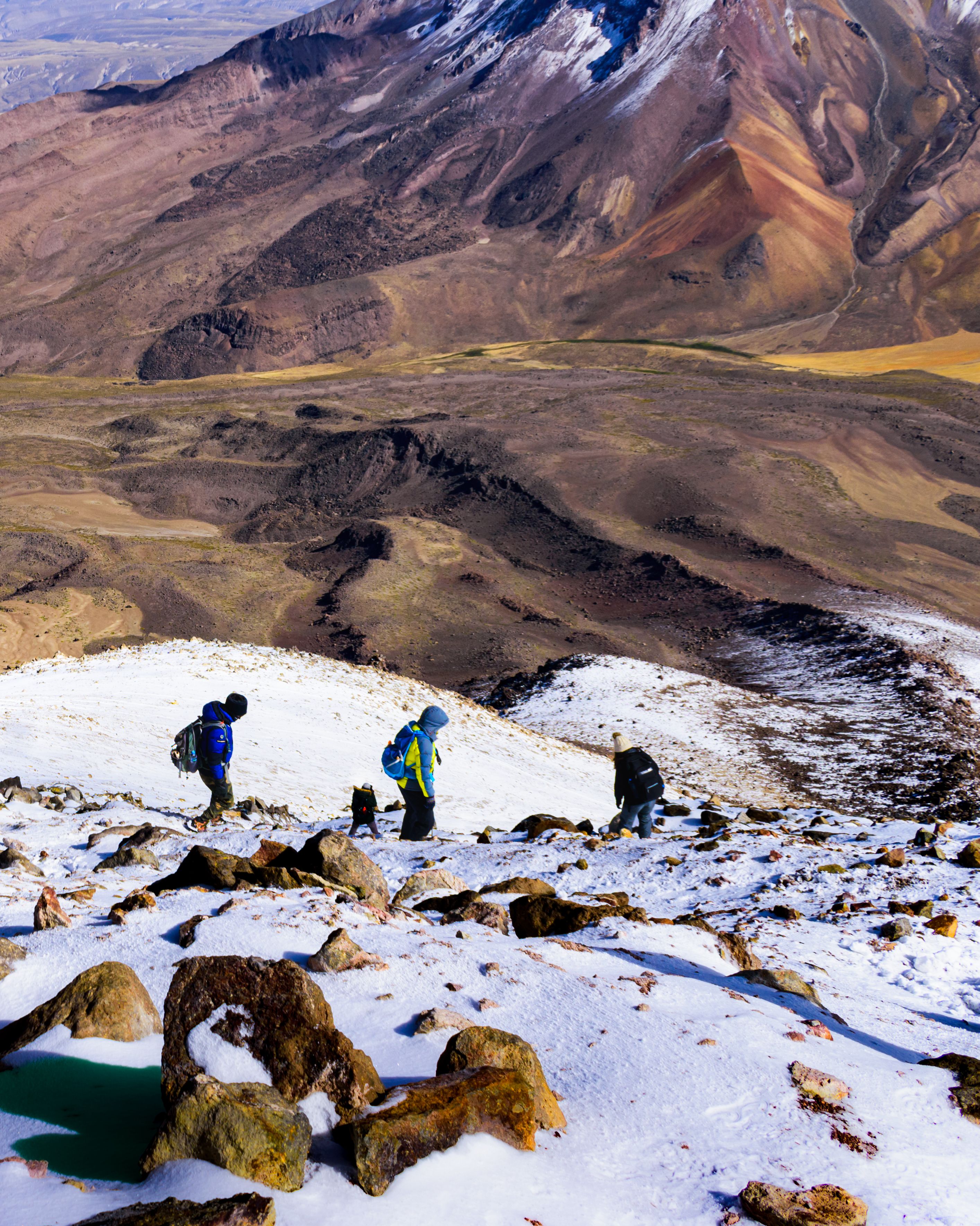 Trekking in the Snowy Andes Mountains · Free Stock Photo