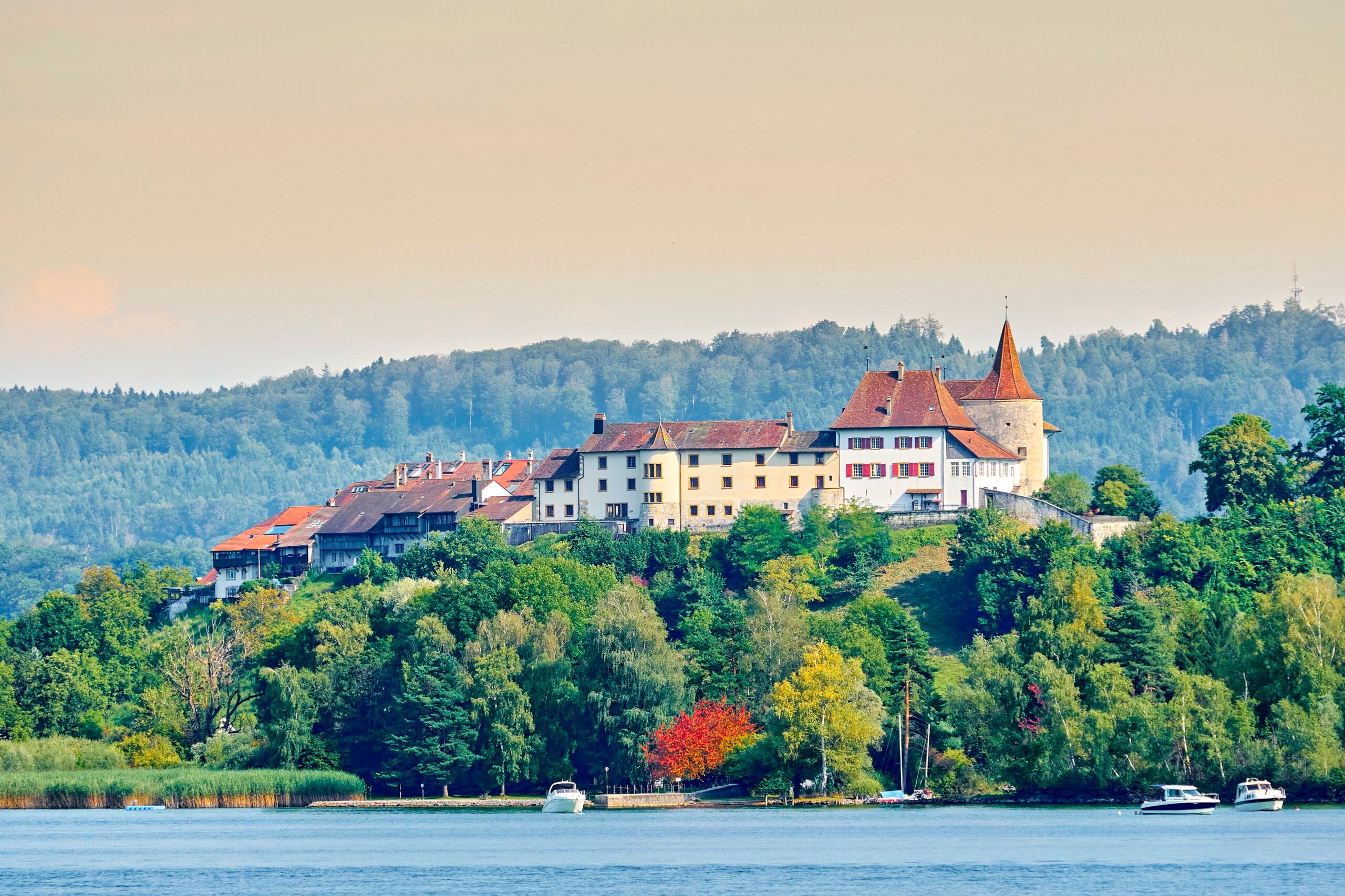 Scenic View of a Castle by a Lake · Free Stock Photo