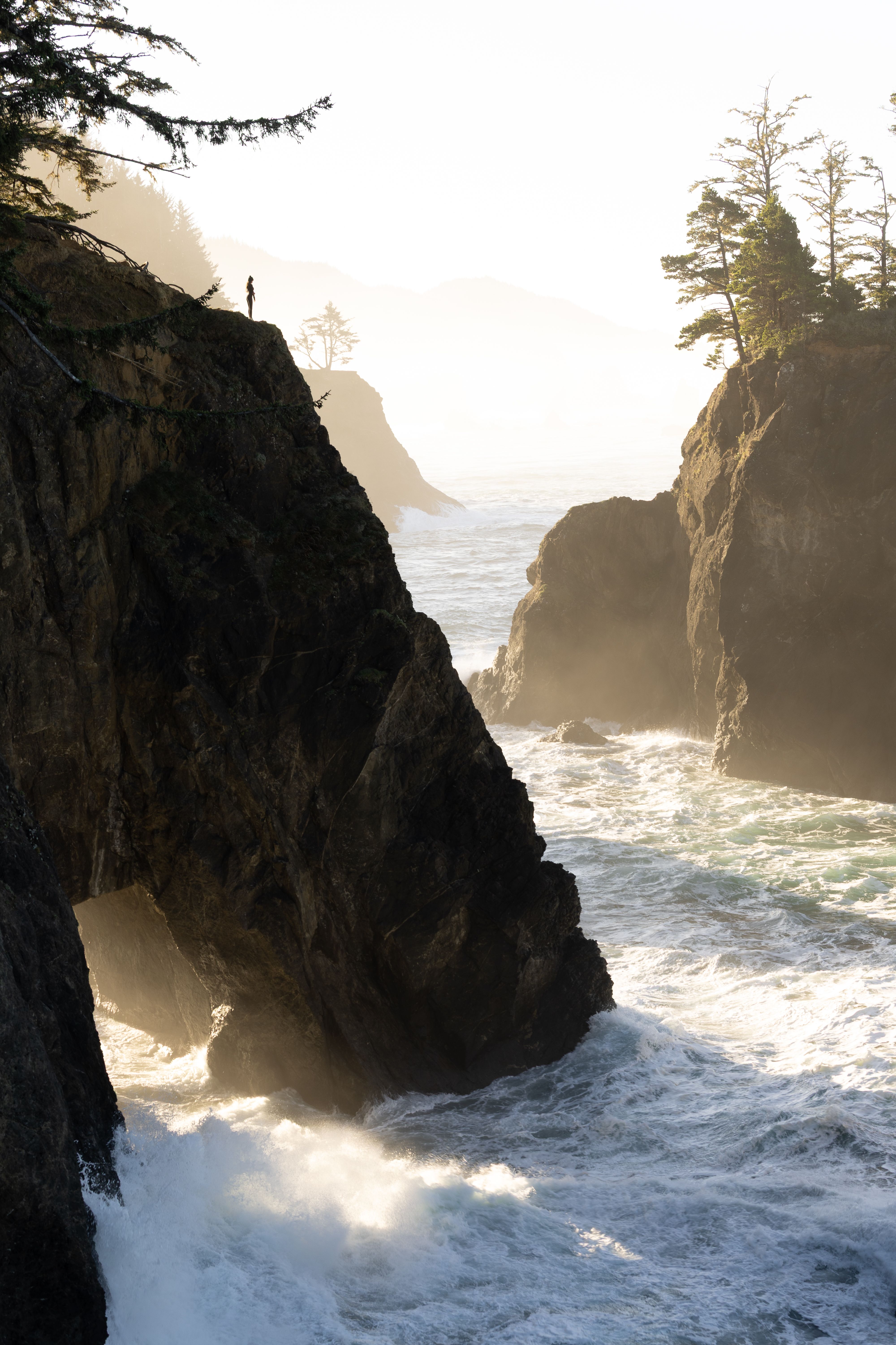 Dramatic Coastal Cliffside View in Oregon · Free Stock Photo