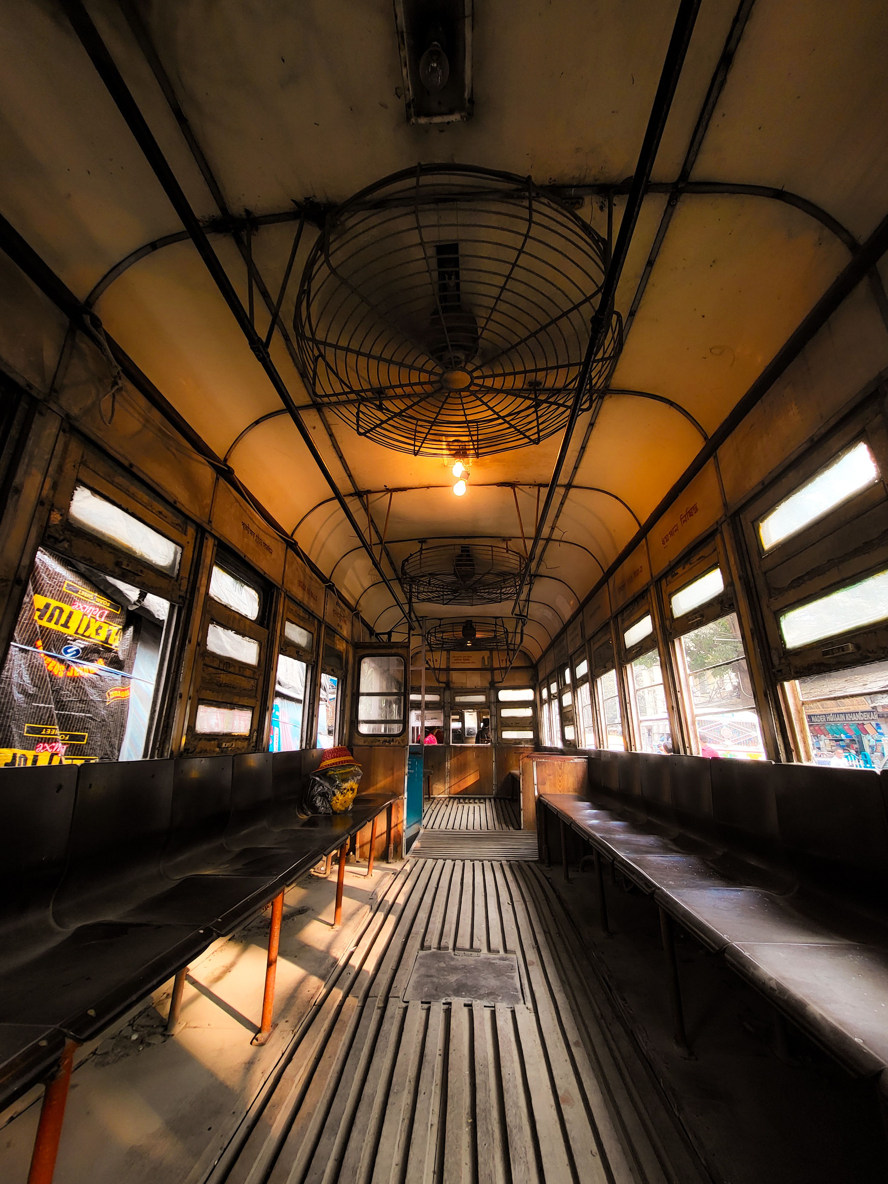 Historic Tram Interior in Kolkata, India · Free Stock Photo