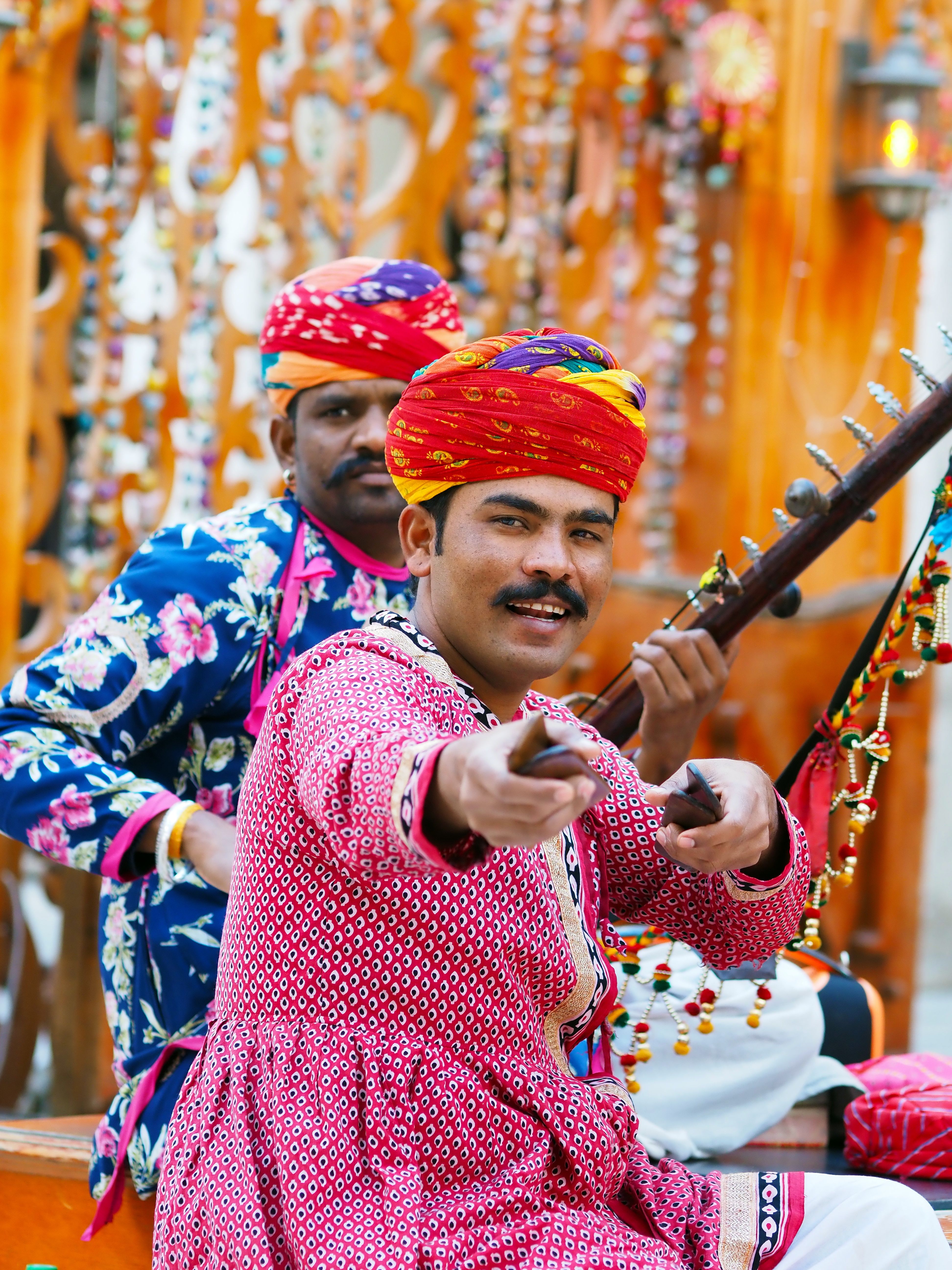 Rajasthani Musicians in Traditional Attire · Free Stock Photo