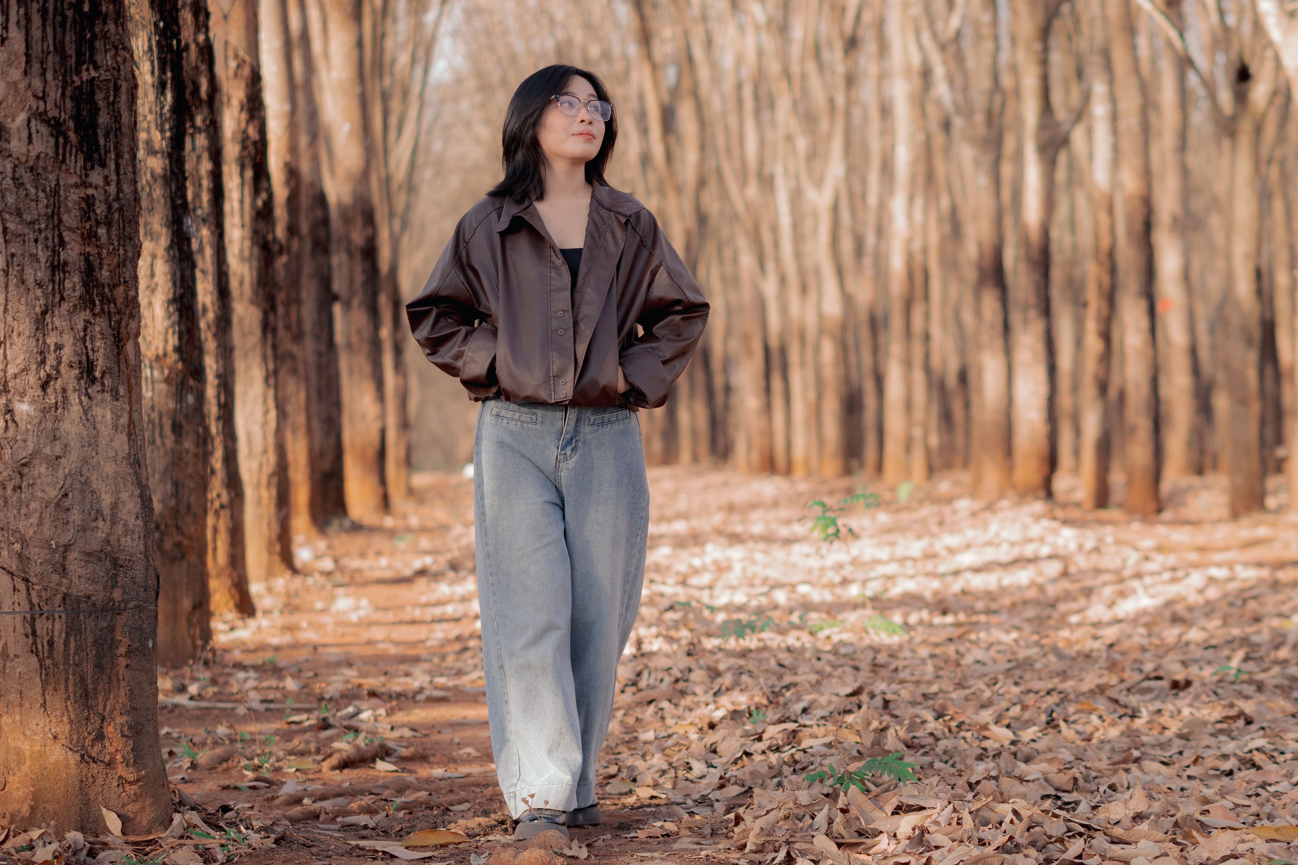 Young Woman Strolling in Vietnamese Forest · Free Stock Photo
