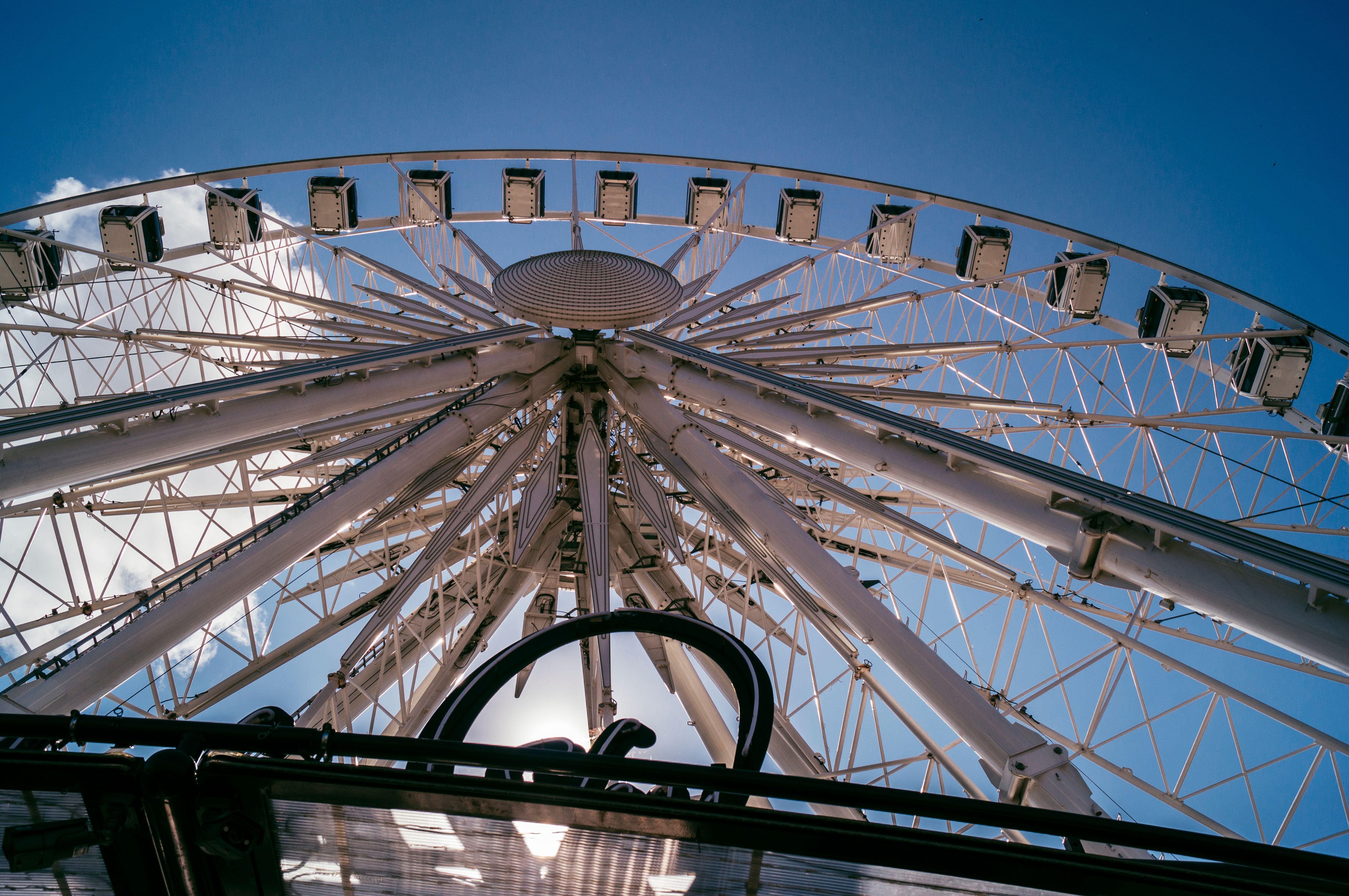 Steel Construction of Ferris Wheel · Free Stock Photo