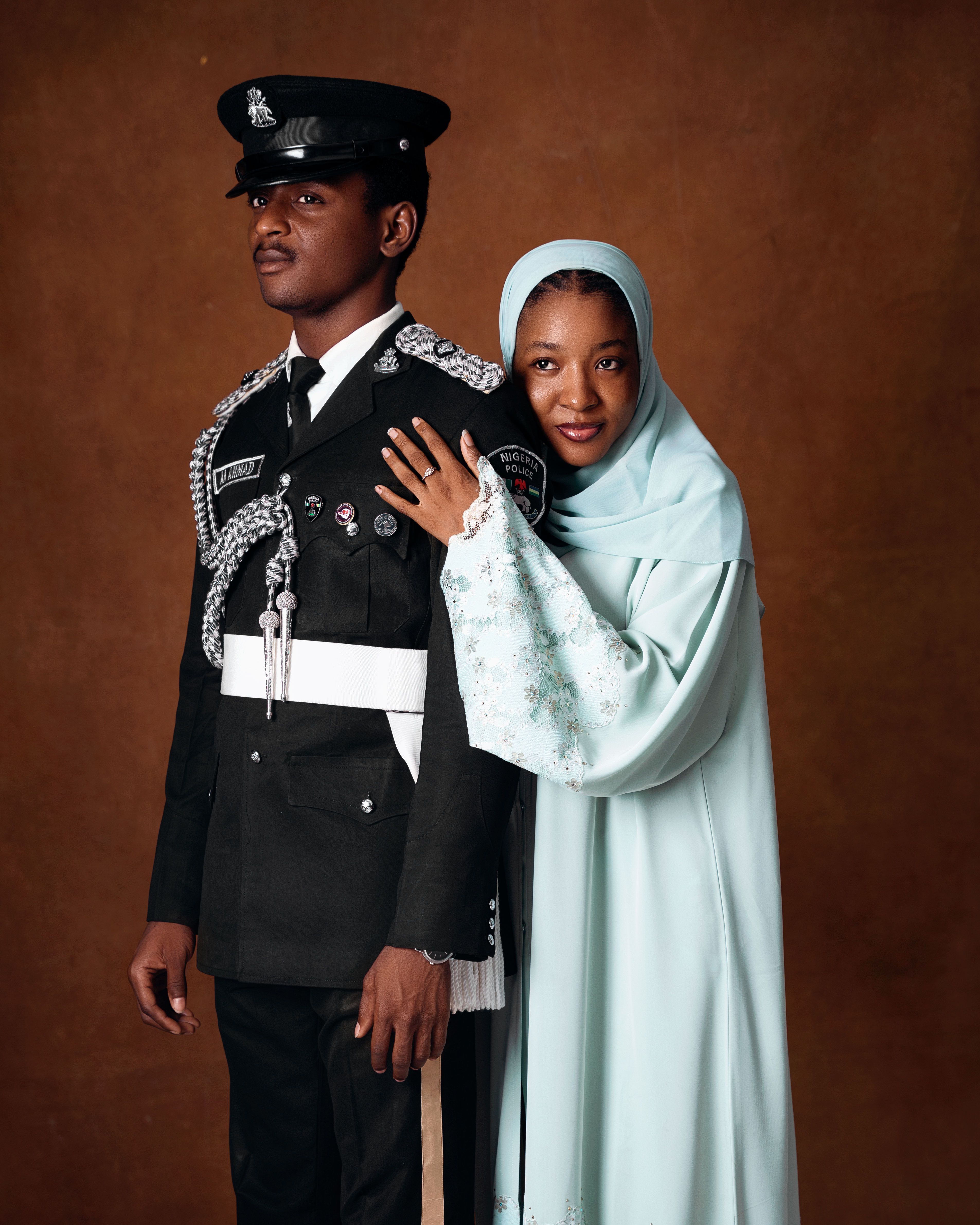 Proud Police Officer in Formal Uniform with Supportive Partner · Free ...