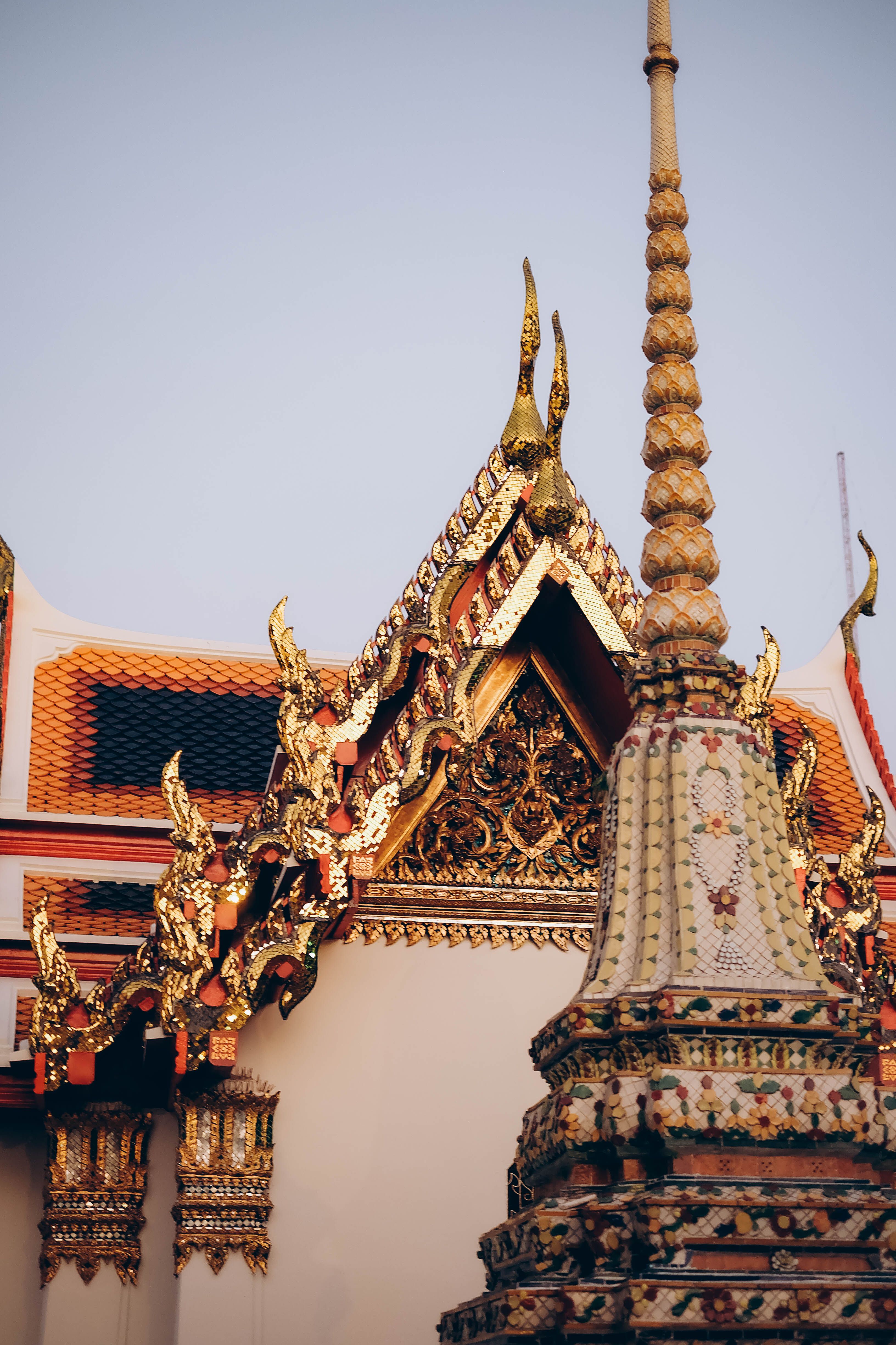 Traditional Thai Temple Roof in Bangkok · Free Stock Photo