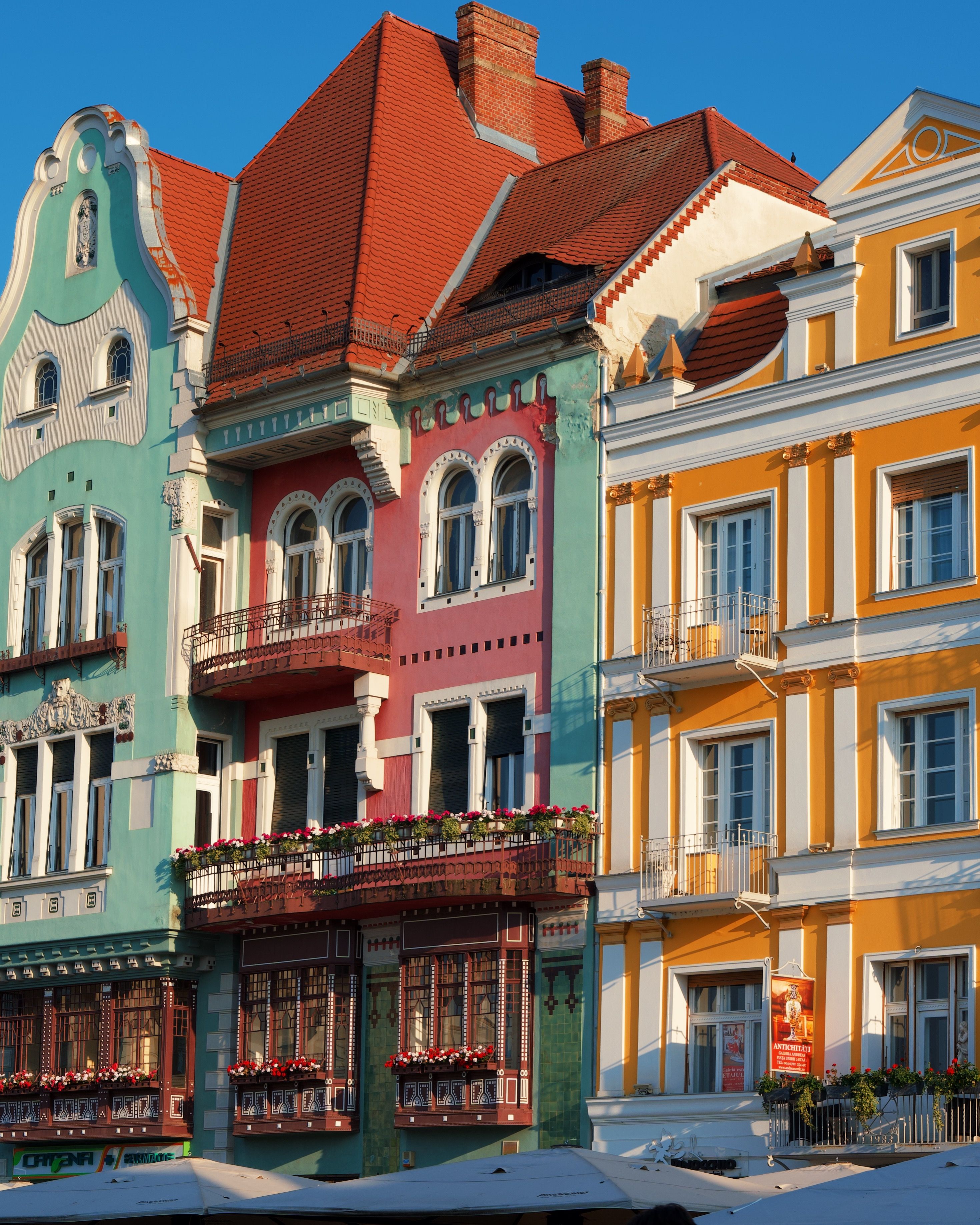 Colorful Historic Buildings in Romania · Free Stock Photo