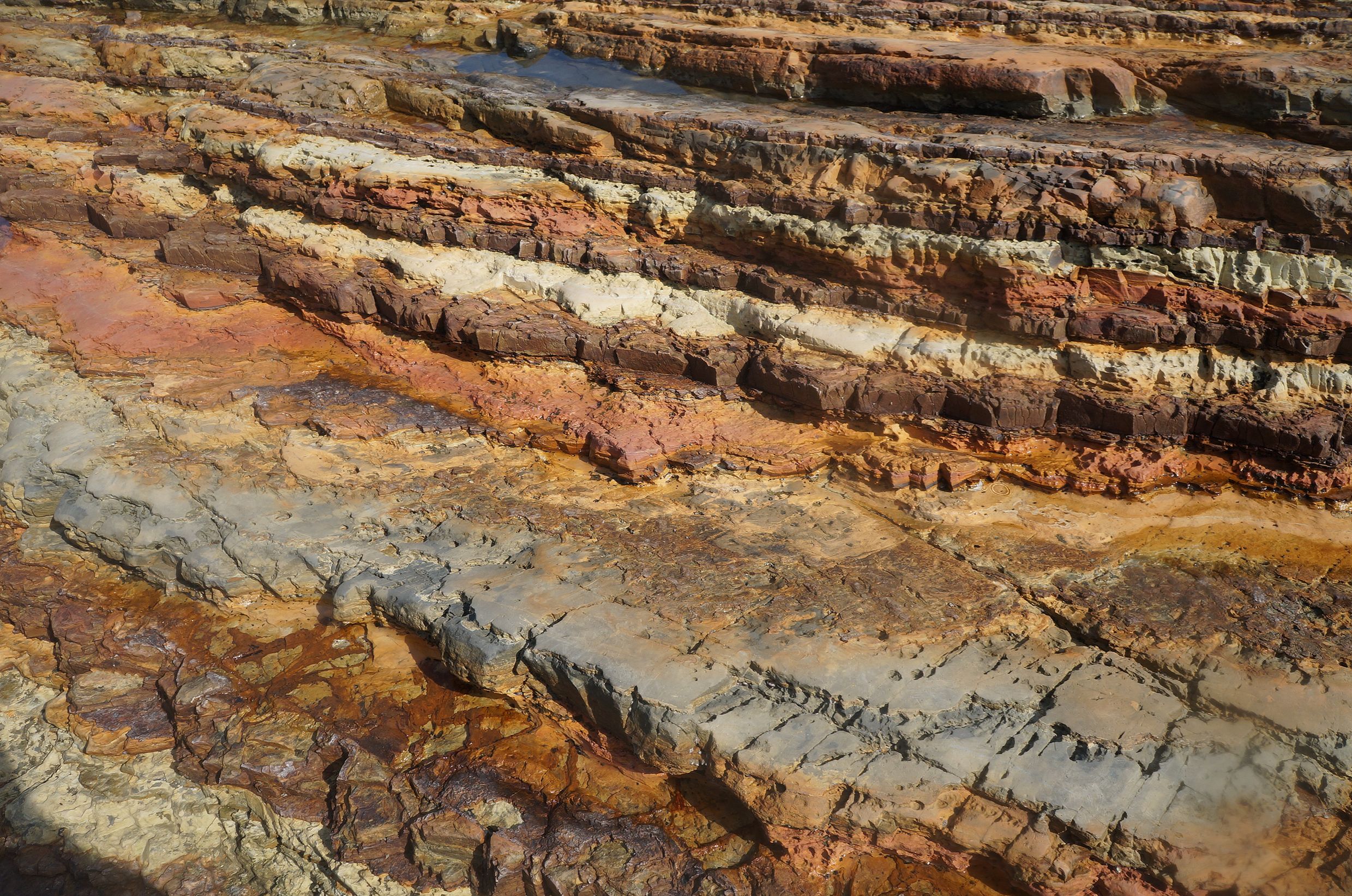 Natural Rock Layers with Earthy Tones · Free Stock Photo
