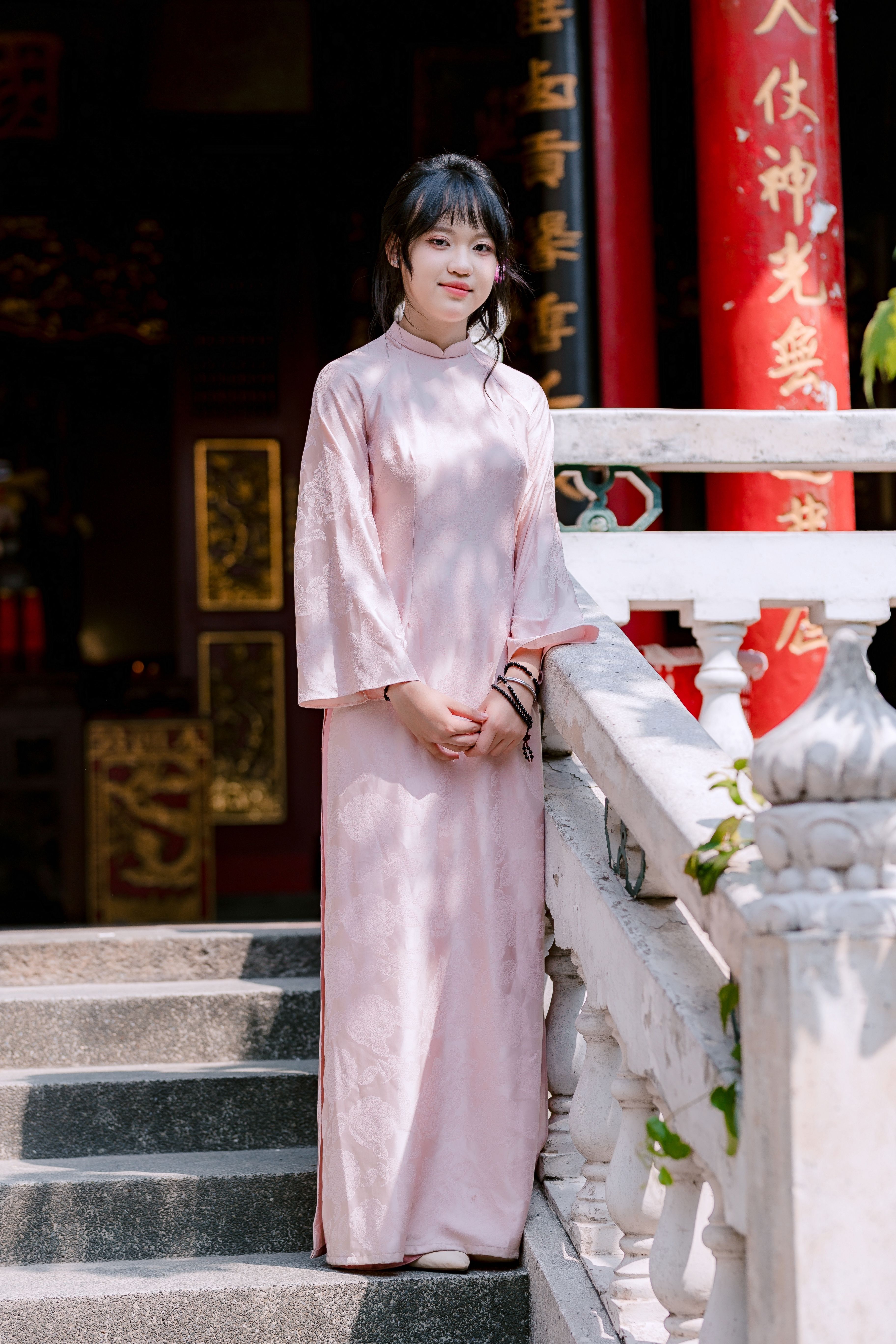 Portrait of Woman in Traditional Red Dress · Free Stock Photo