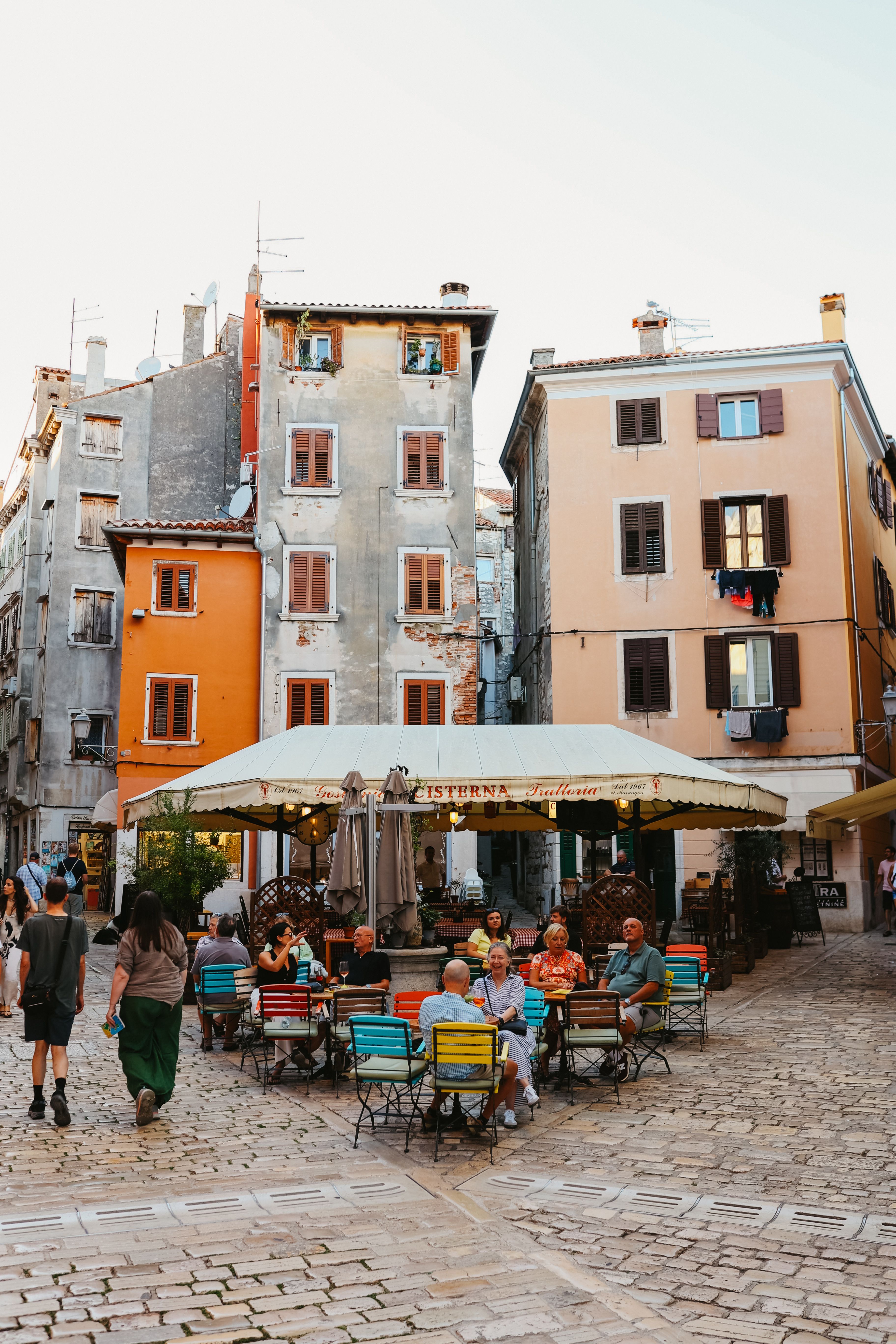 Charming European Street Cafe Scene · Free Stock Photo