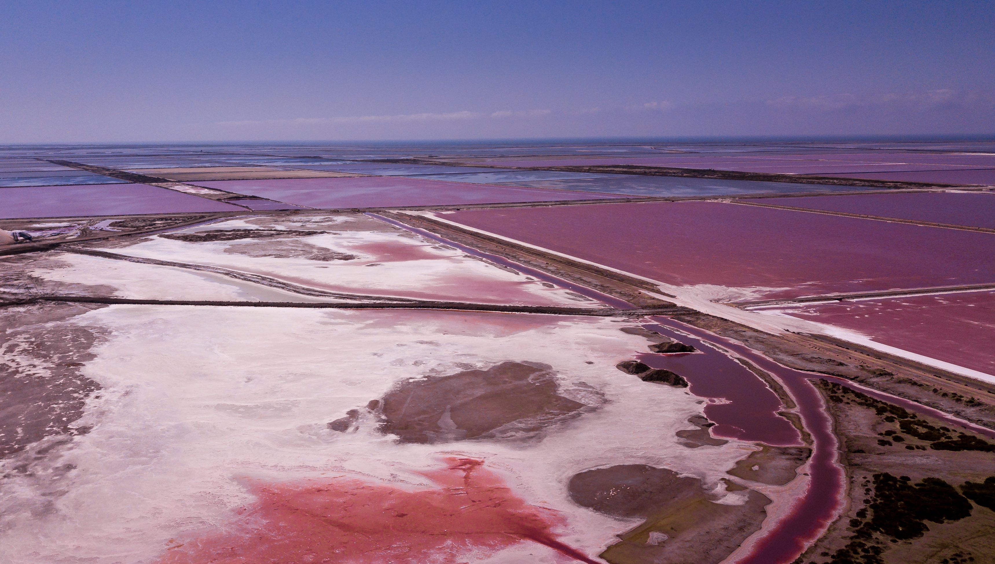 Aerial View of Camargue Salt Pans in France · Free Stock Photo