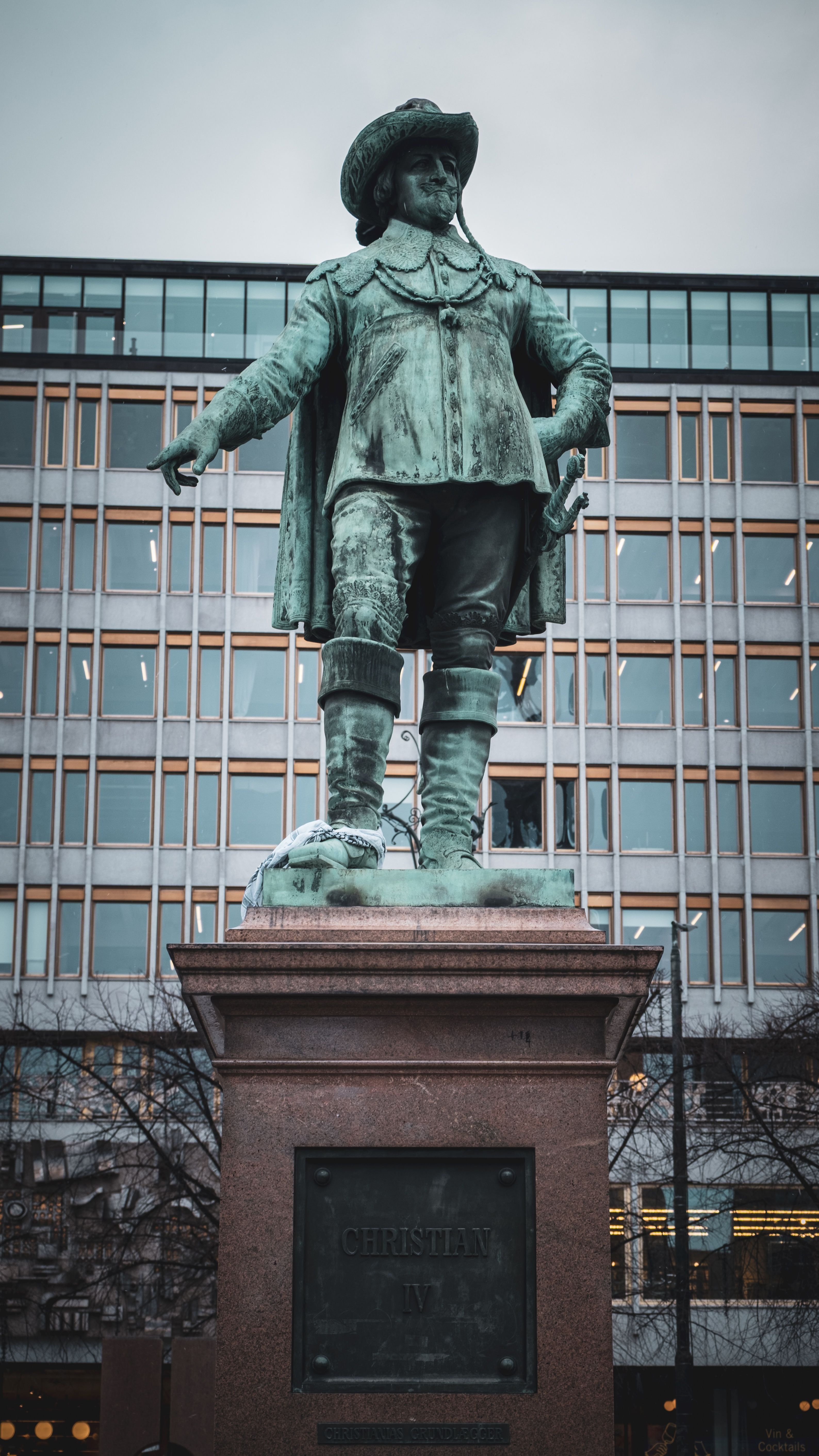 Statue of King Christian IV in Stockholm Cityscape · Free Stock Photo